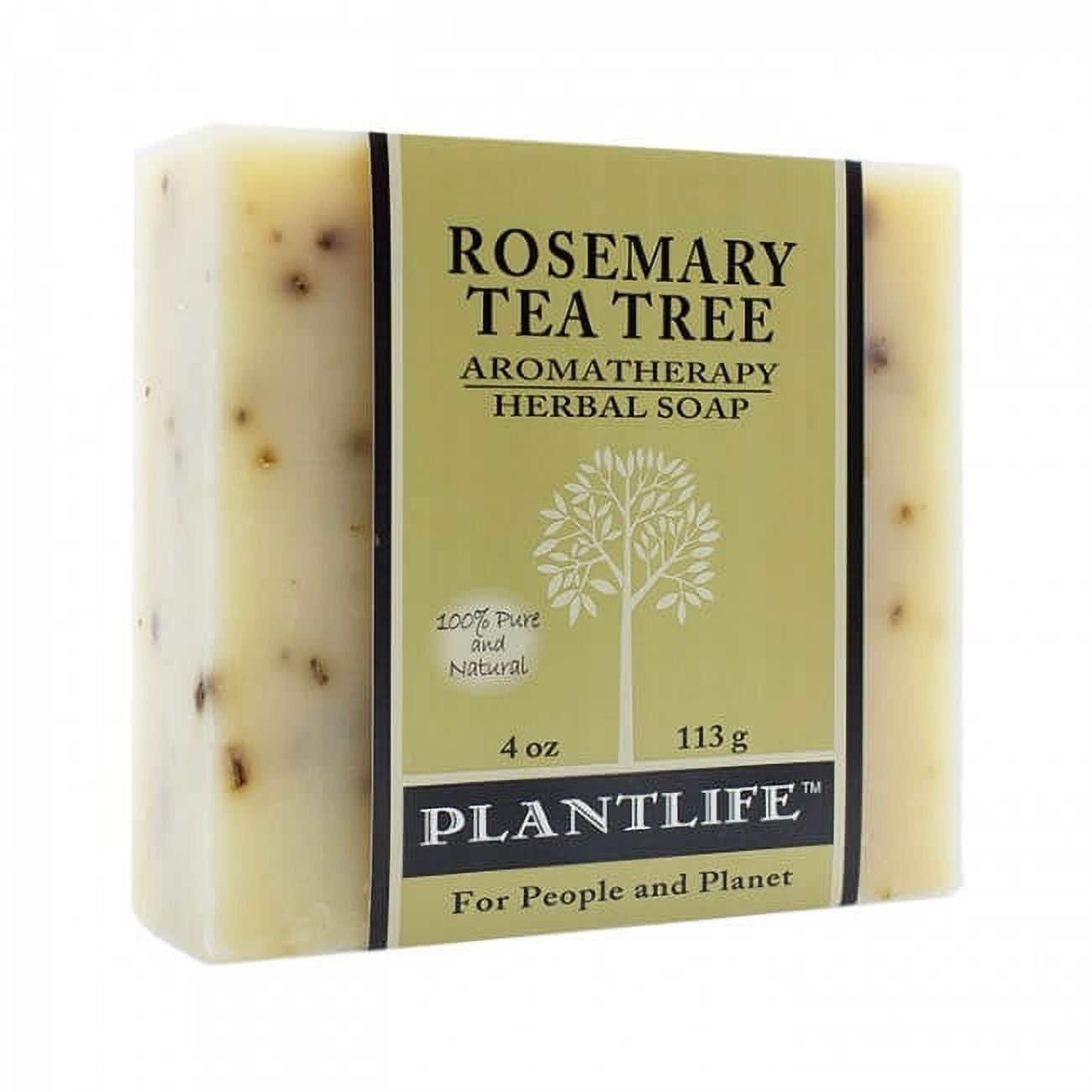 Plantlife Rosemary Tea Tree 6-Pack Bar Soap - Moisturizing and Soothing ...