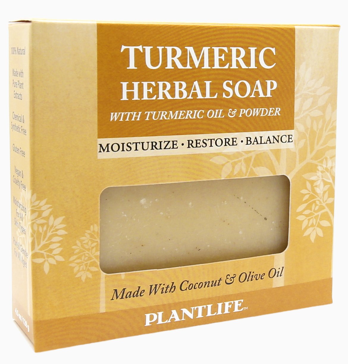 Plantlife Turmeric Bar Soap VTF5 - Moisturizing and Soothing Soap for ...