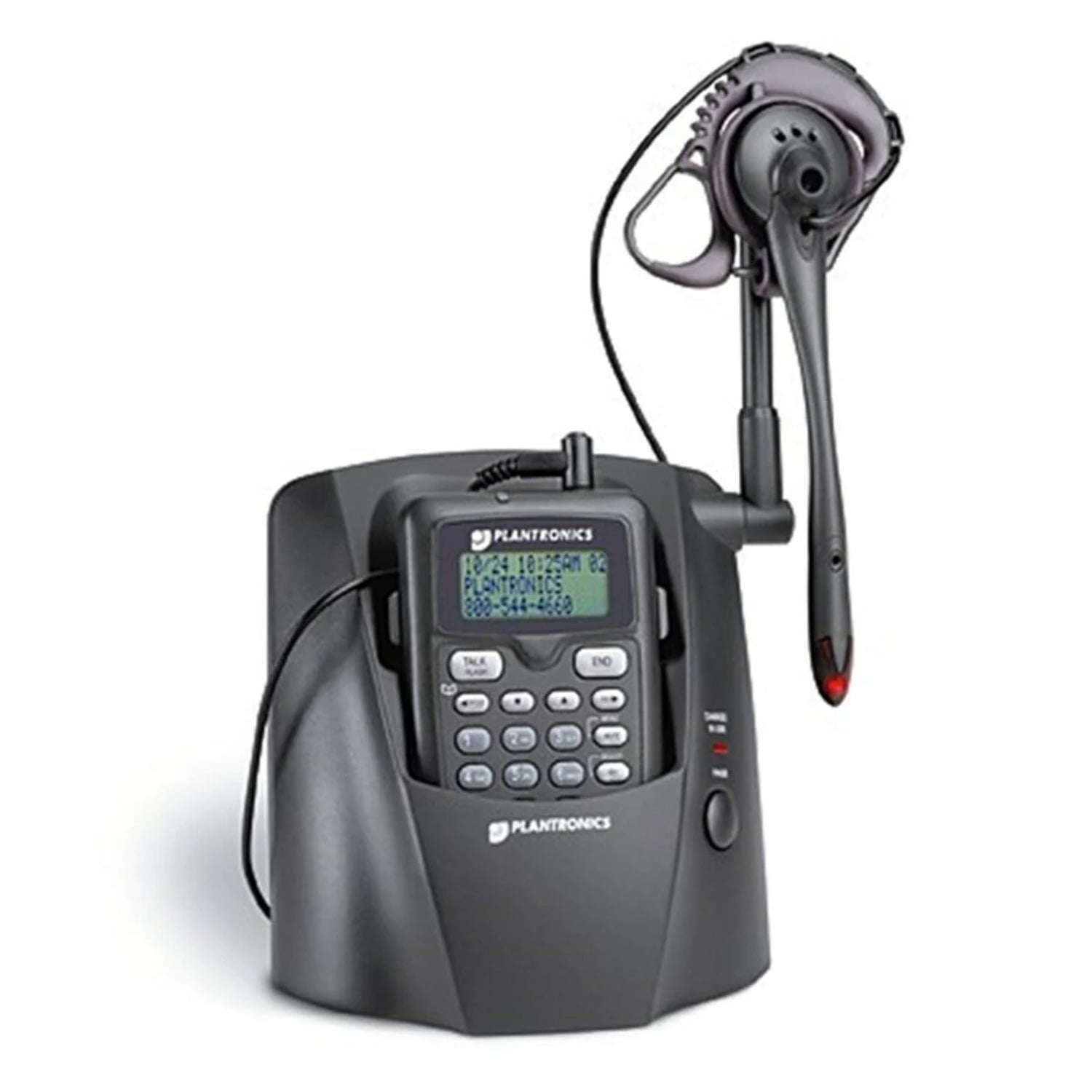 Plantronics CT12 2.4 GHz Cordless Headset Telephone w/ Caller ID ...