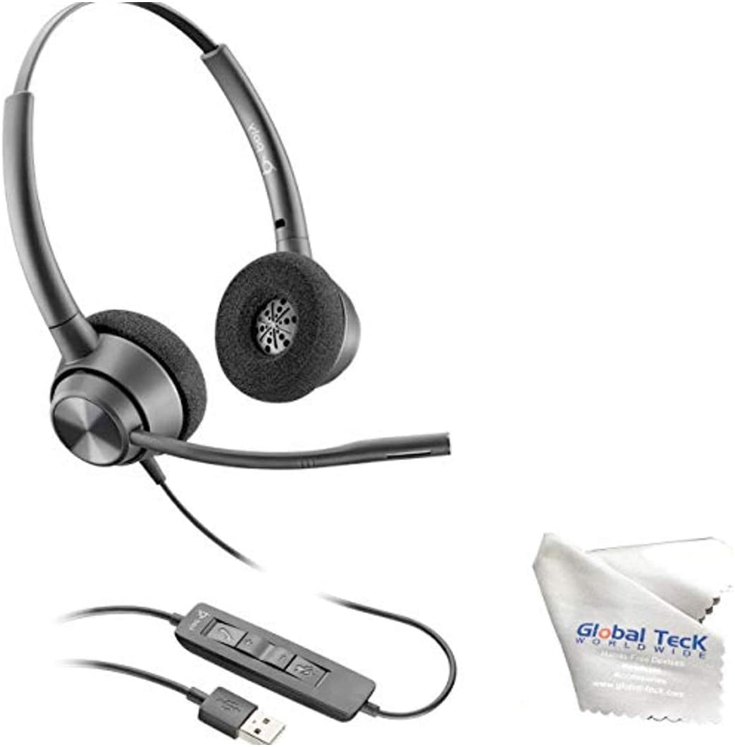 Poly EncorePro 320, USB-A - 300 Series - headset - on-ear - wired - USB ...