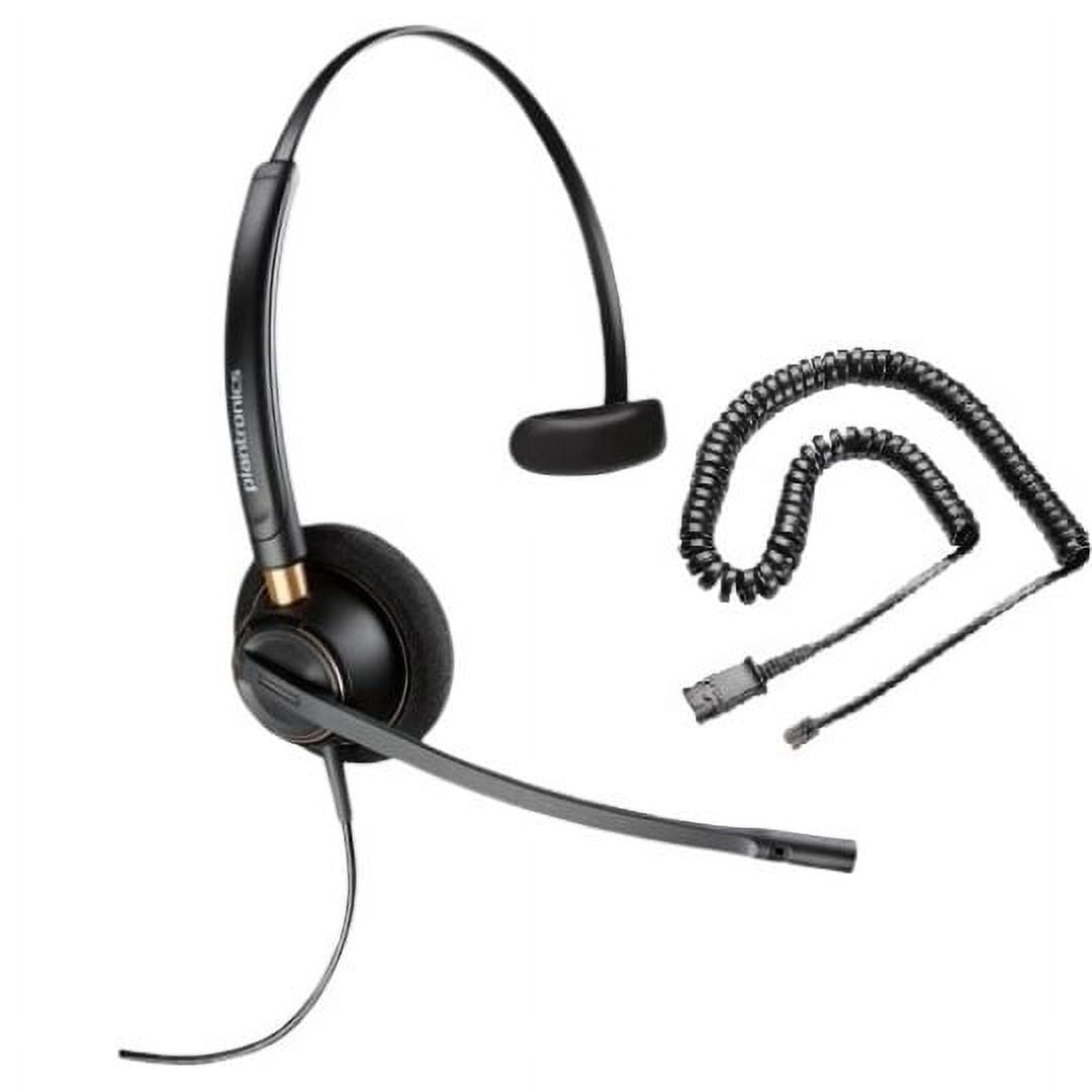 Plantronics HW510 EncorePro Noise Canceling Headset with RJ9 Adapter ...