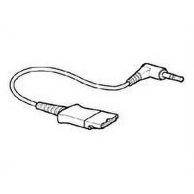 Poly - Headset adapter - Quick Disconnect male to micro jack male right ...