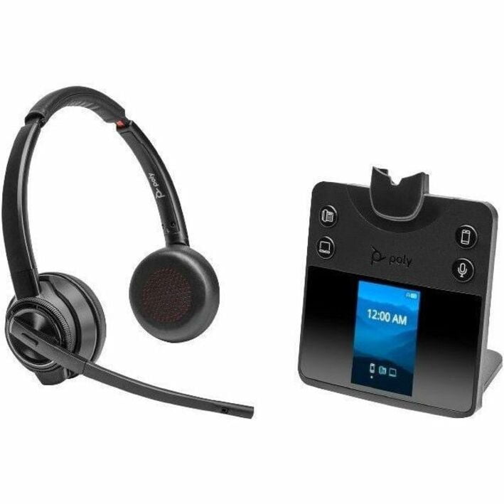 Poly Savi 8420 Office - Wireless DECT 6.0 / Bluetooth Headset with ...