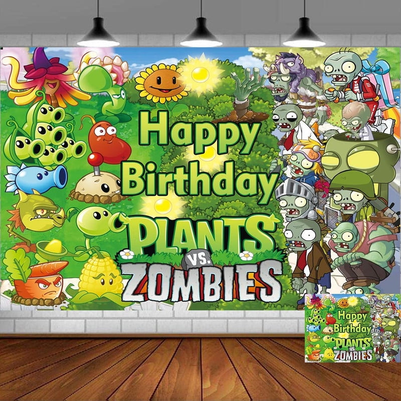 Plants Backdrop Banner Party Supplies Poster Movie Theme Background for ...
