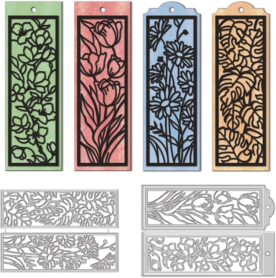 Plants Bookmarks Cutting Dies Flower Dies Cut Carbon Steel Die Cuts ...