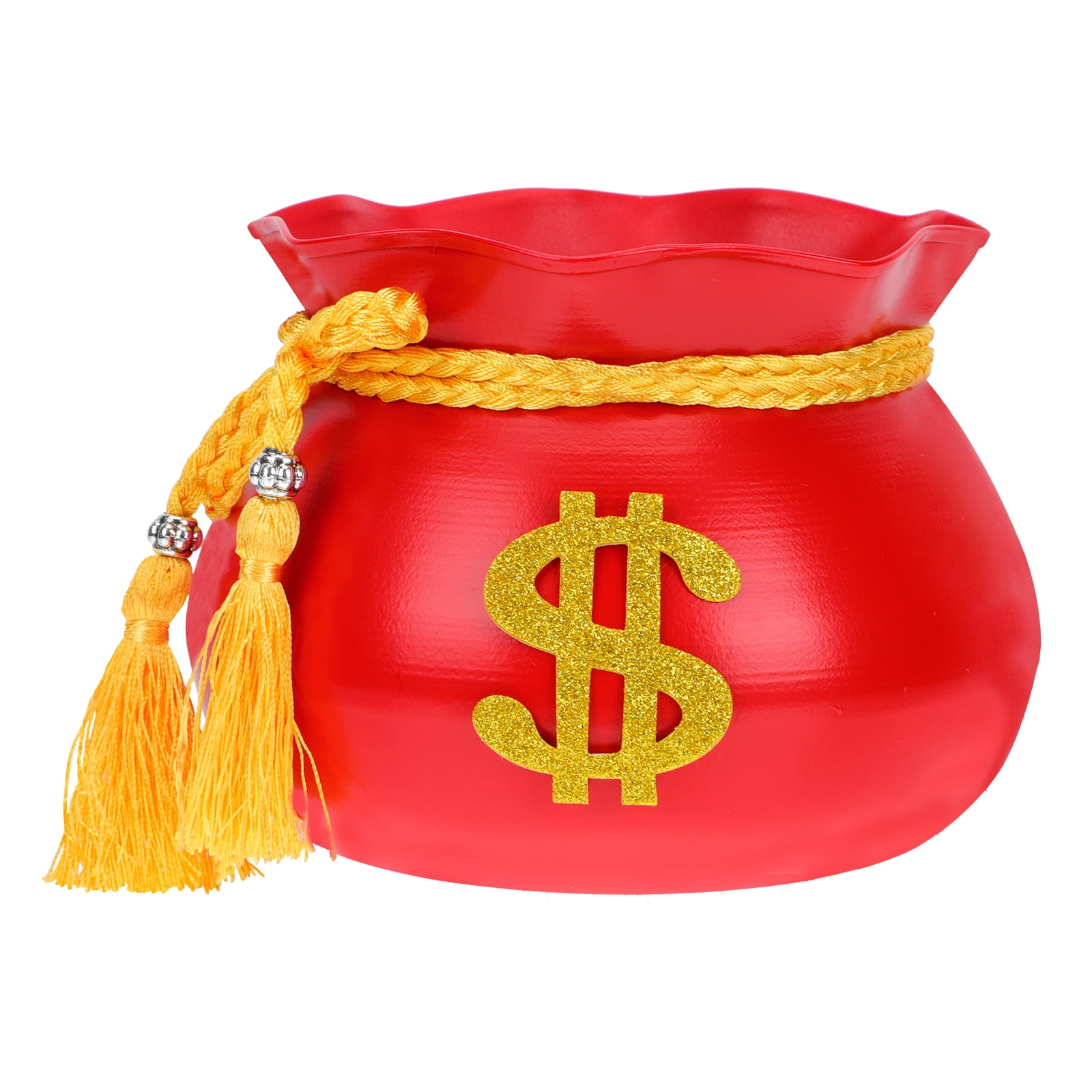 Iron Art Flower Pot Home Decor Plants Money Bag Vase Trellis Red ...