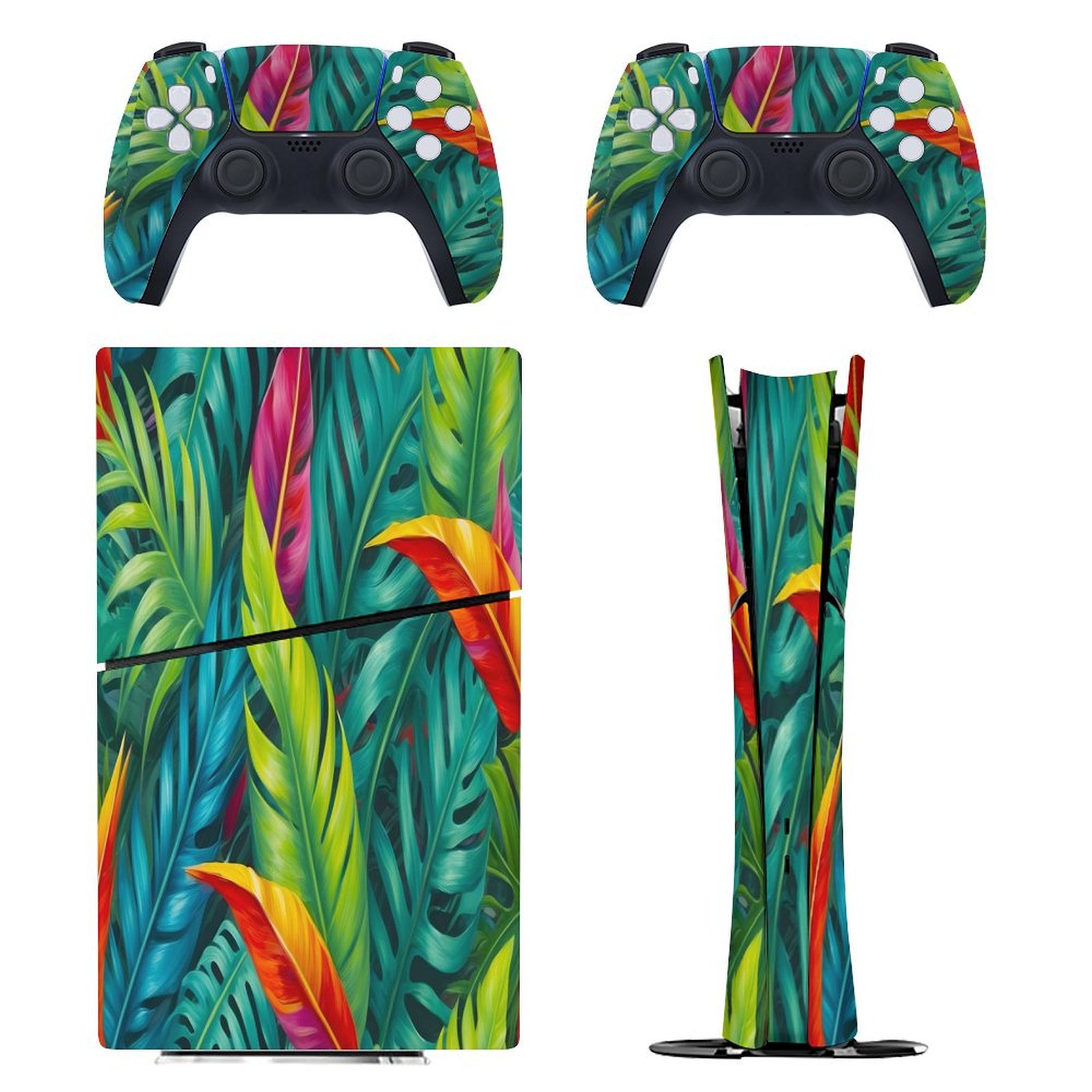 Plants, Green, Leaves PS5/PS5 Slim Digital Disc Skin Sticker For ...