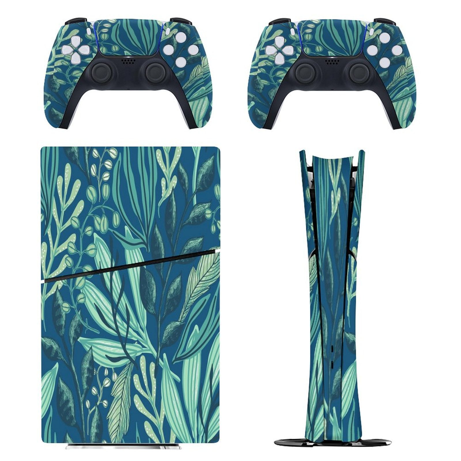 Plants, Green, Lines PS5/PS5 Slim Digital Disc Skin Sticker For Console ...