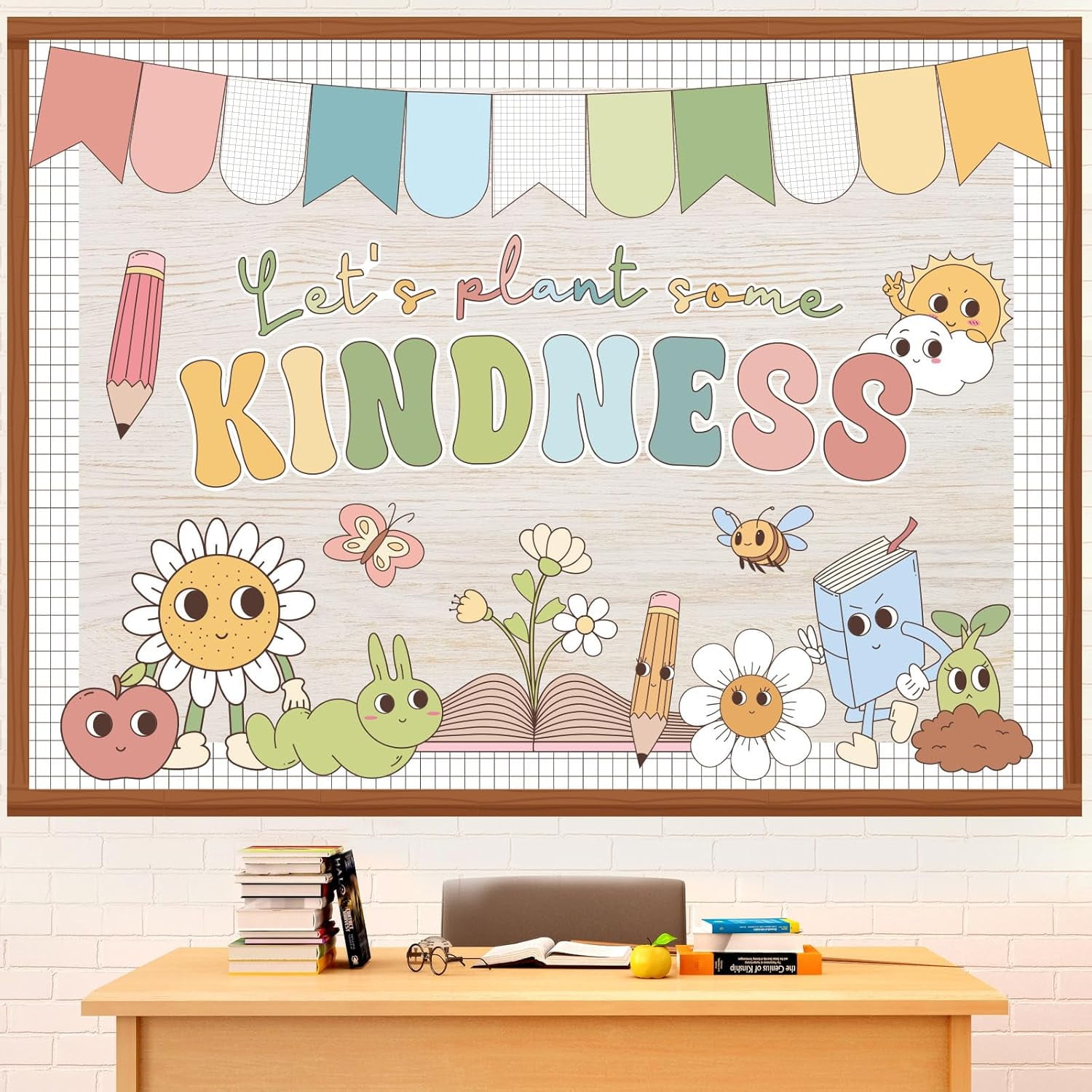 Let's Plants Some Kindness Bulletin Board Set Boho Back to School ...
