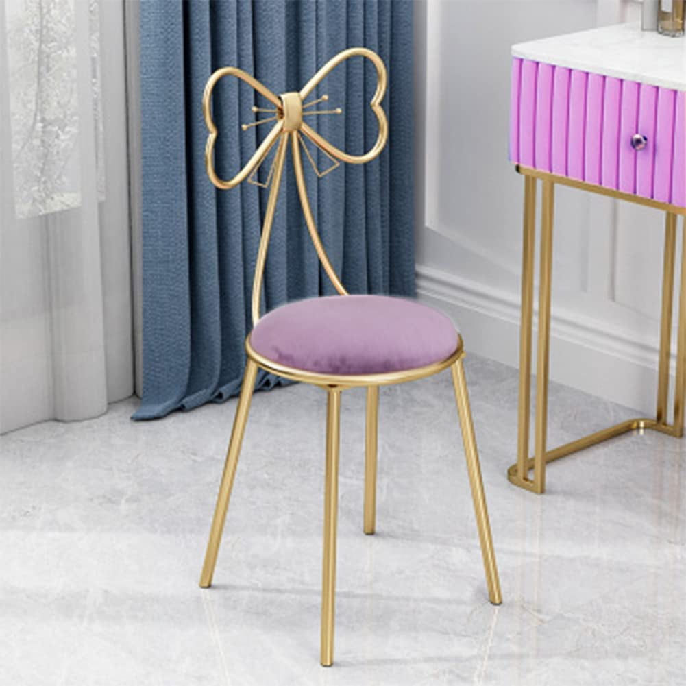 Plants Modern Makeup Vanity Chair Stool,Cute Butterfly Stool Chair ...