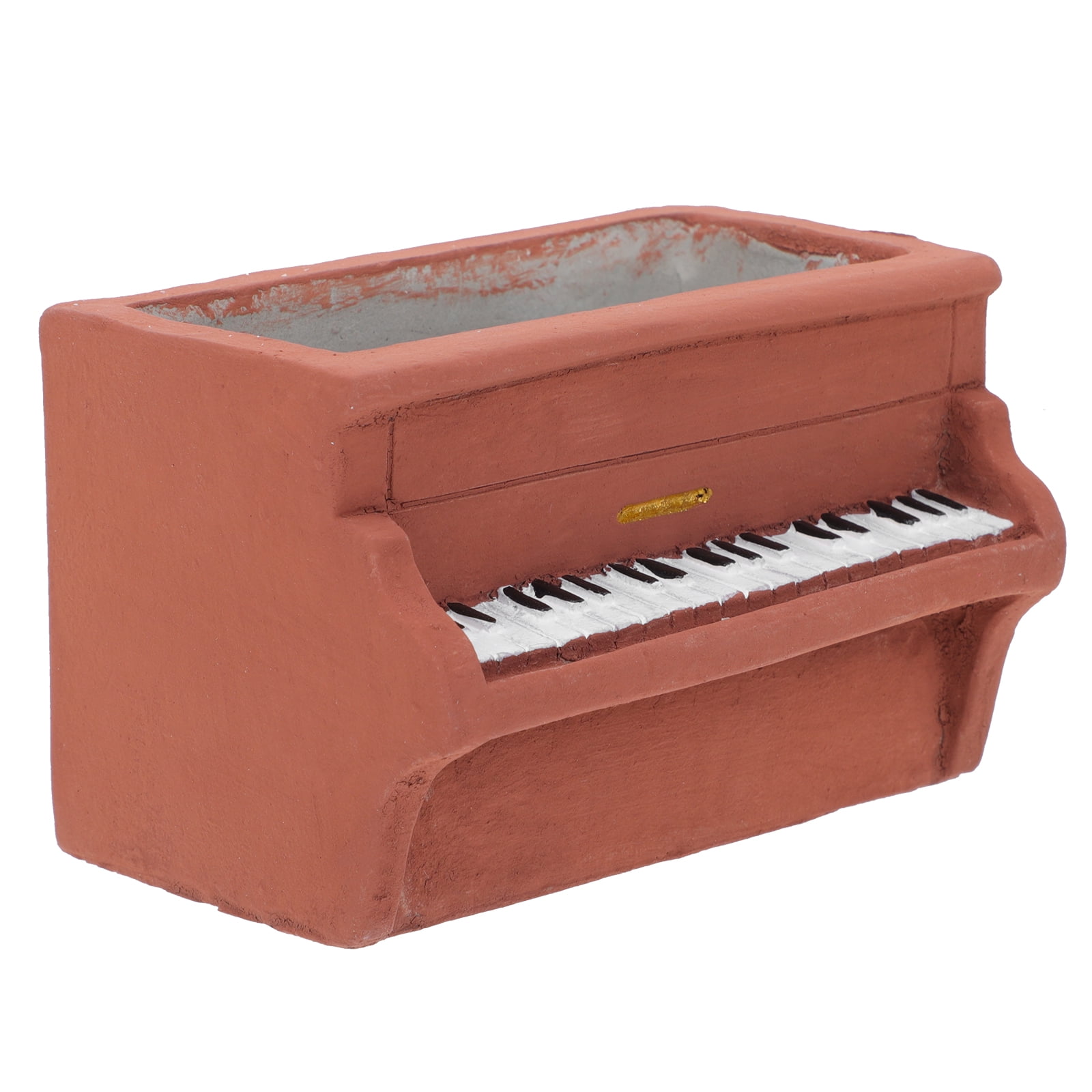 Plant Funky Cement Piano Flower Pot Mini Premium Material - Walmart.com