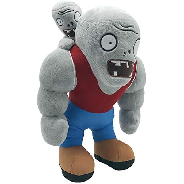 Plants V.S. Zombies Gargantuar Zombies Plush Toys, 12” Muscle Zombie ...