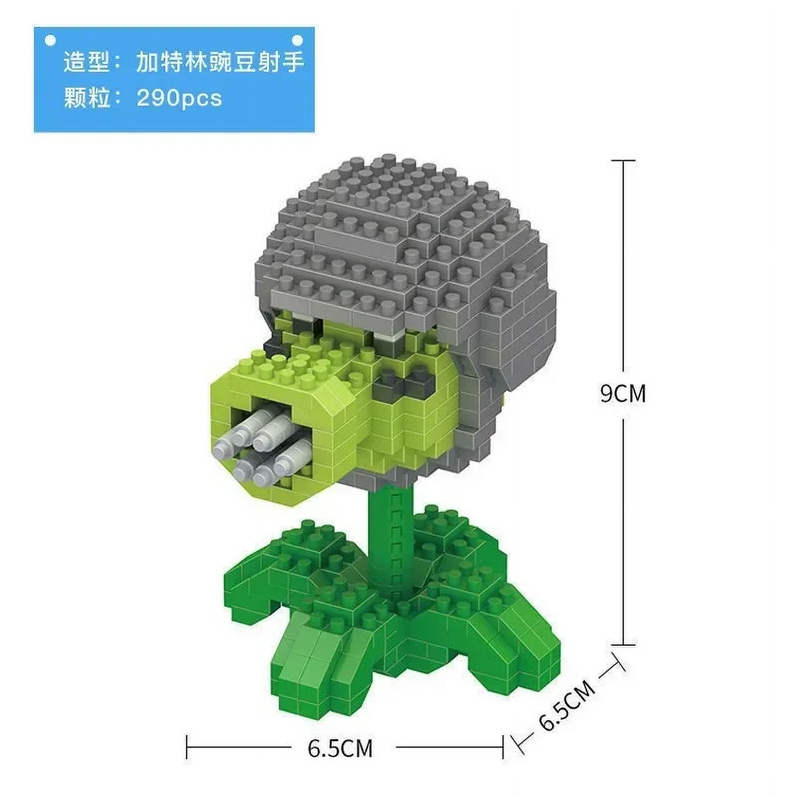 Plants VS Zombies Blocks Small Cartoon Mini Building Block Peashooter ...