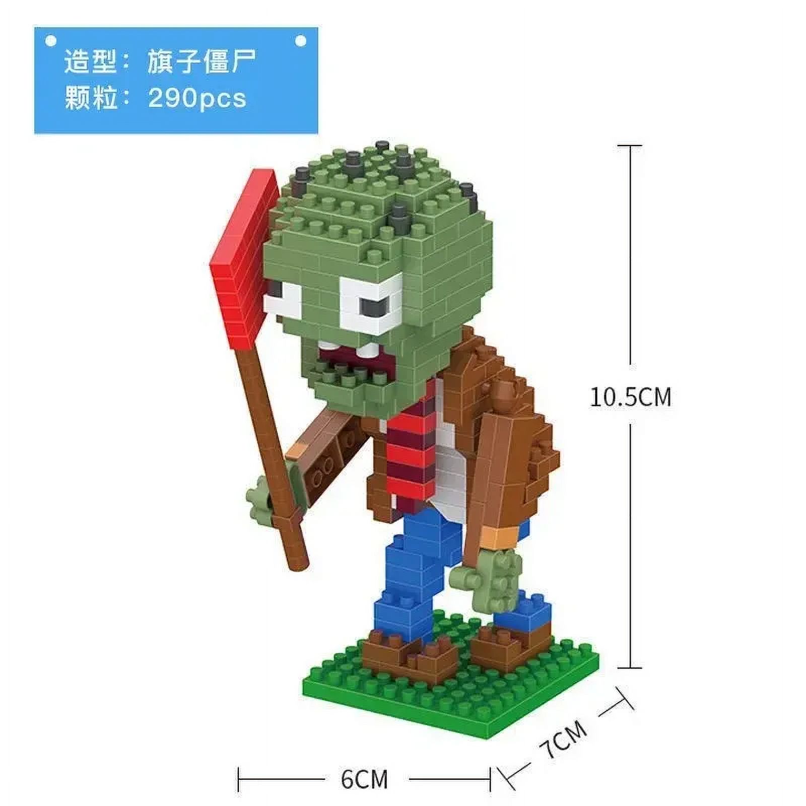 Plants VS Zombies Blocks Small Cartoon Mini Building Block Peashooter ...