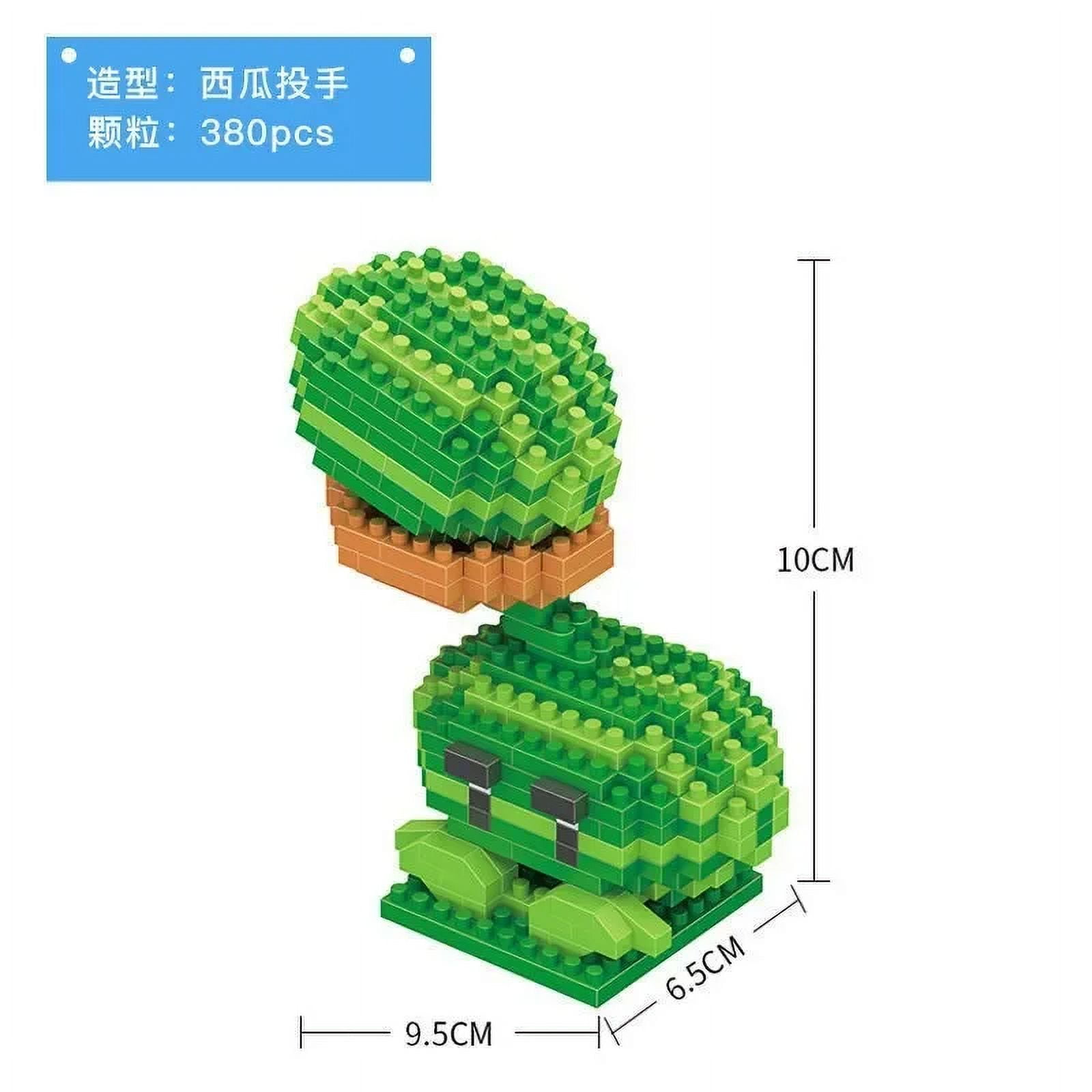 Plants VS Zombies Blocks Small Cartoon Mini Building Block Peashooter ...