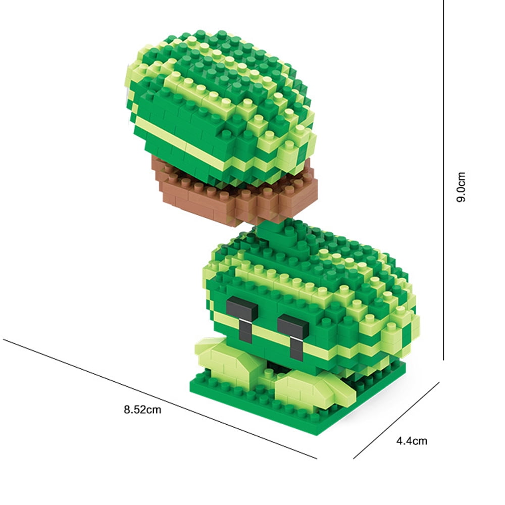 Plants VS Zombies Blocks Small Cartoon Mini Building Block Peashooter ...