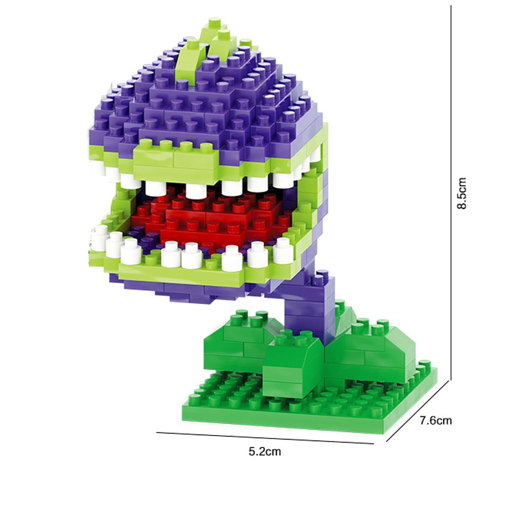 Plants VS Zombies Blocks Small Cartoon Mini Building Block Peashooter ...