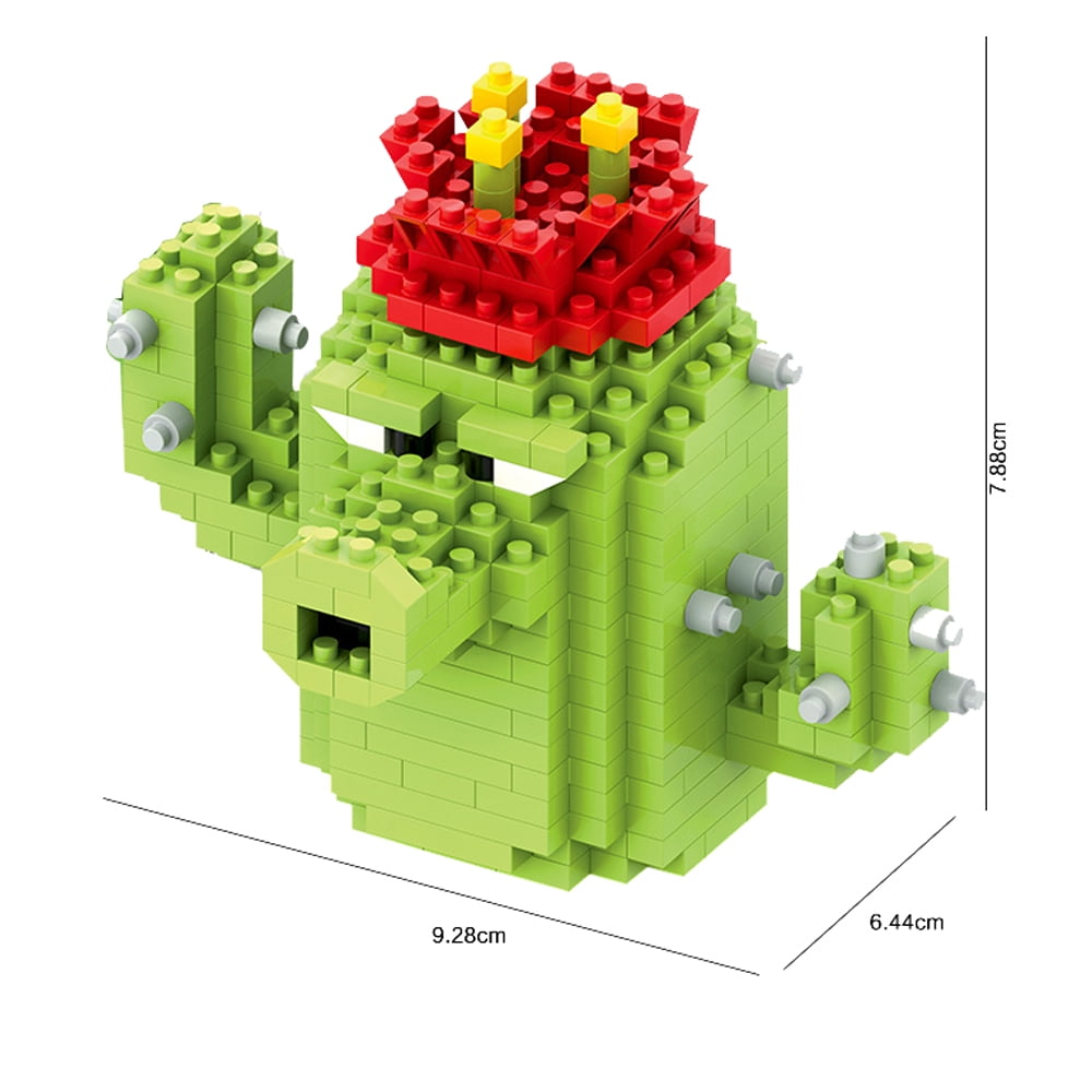 Plants VS Zombies Blocks Small Cartoon Mini Building Block Peashooter ...