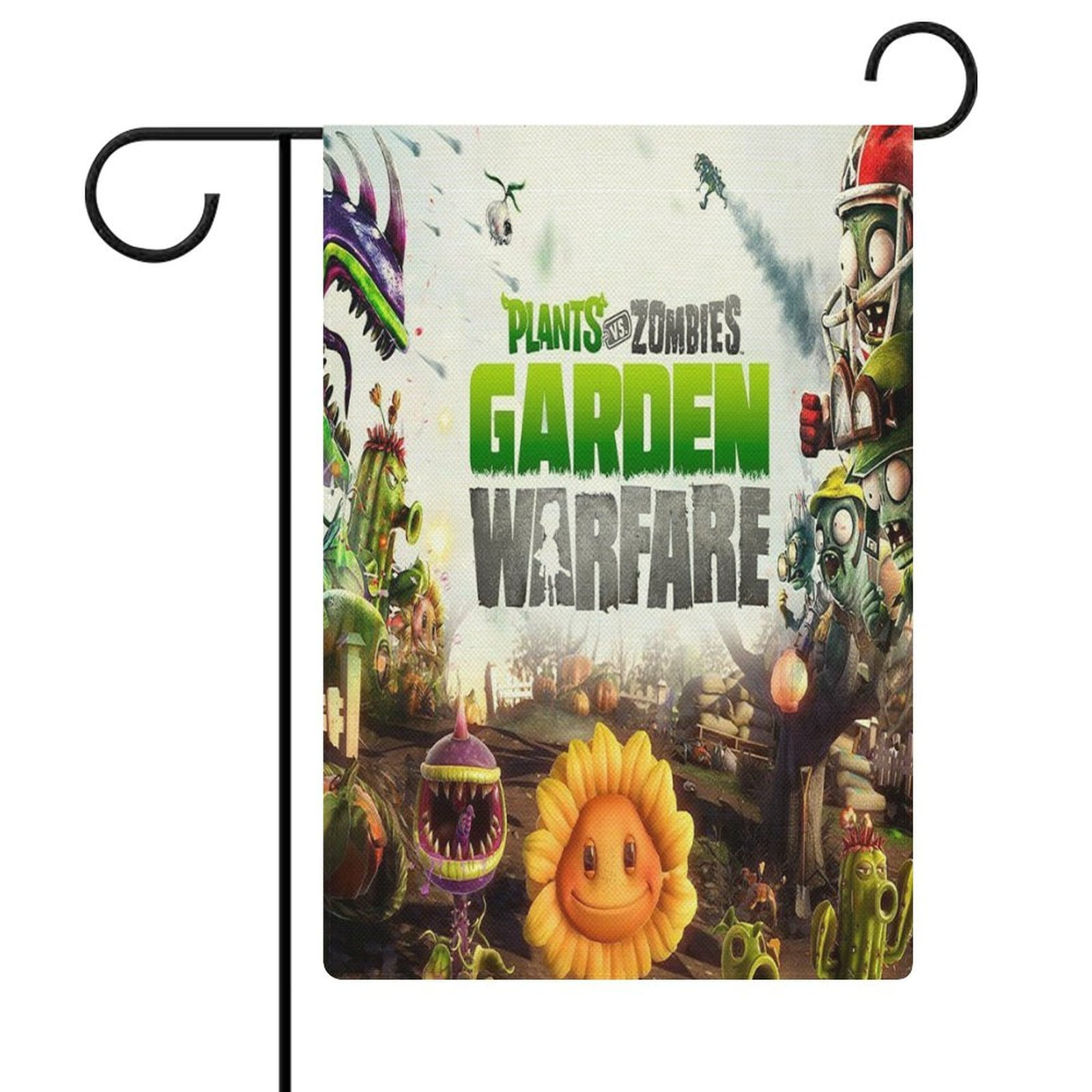 Plants Vs Zombies 12 X 18 Inch Garden Banner - Double-Sided House ...
