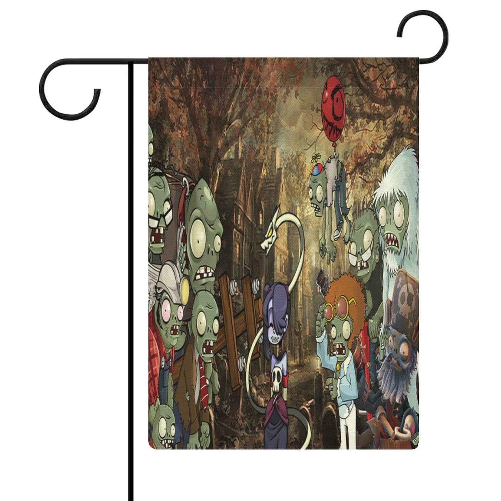 Plants Vs Zombies 12 X 18 Inch Garden Banner - Double-Sided House ...