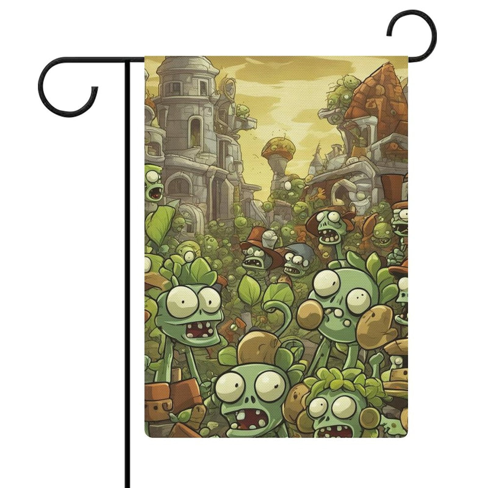 Plants Vs Zombies 12 X 18 Inch Garden Banner - Double-Sided House ...