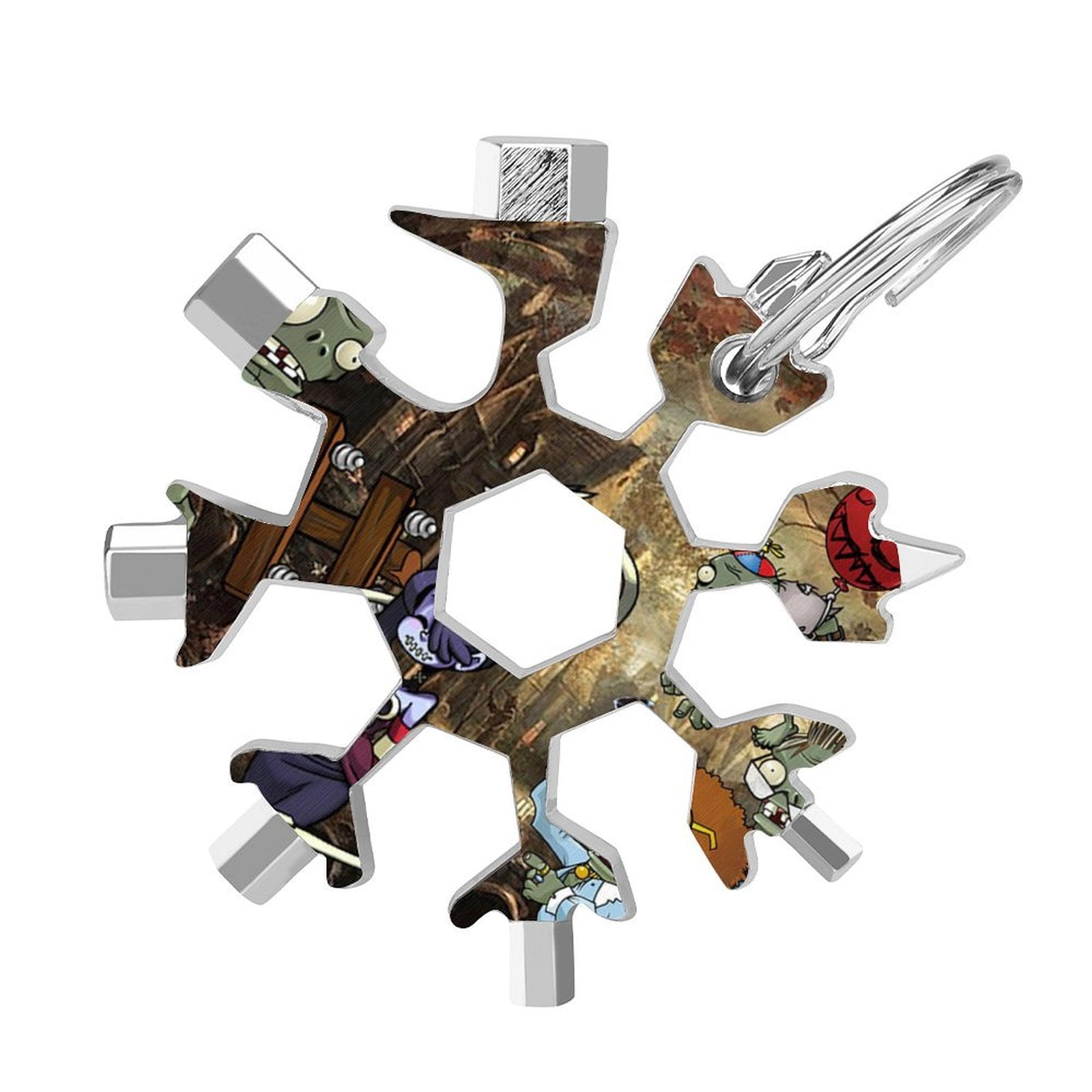 Plants Vs Zombies 19-in-1 Snowflake Multi Tool, Bottle Opener/Flat ...