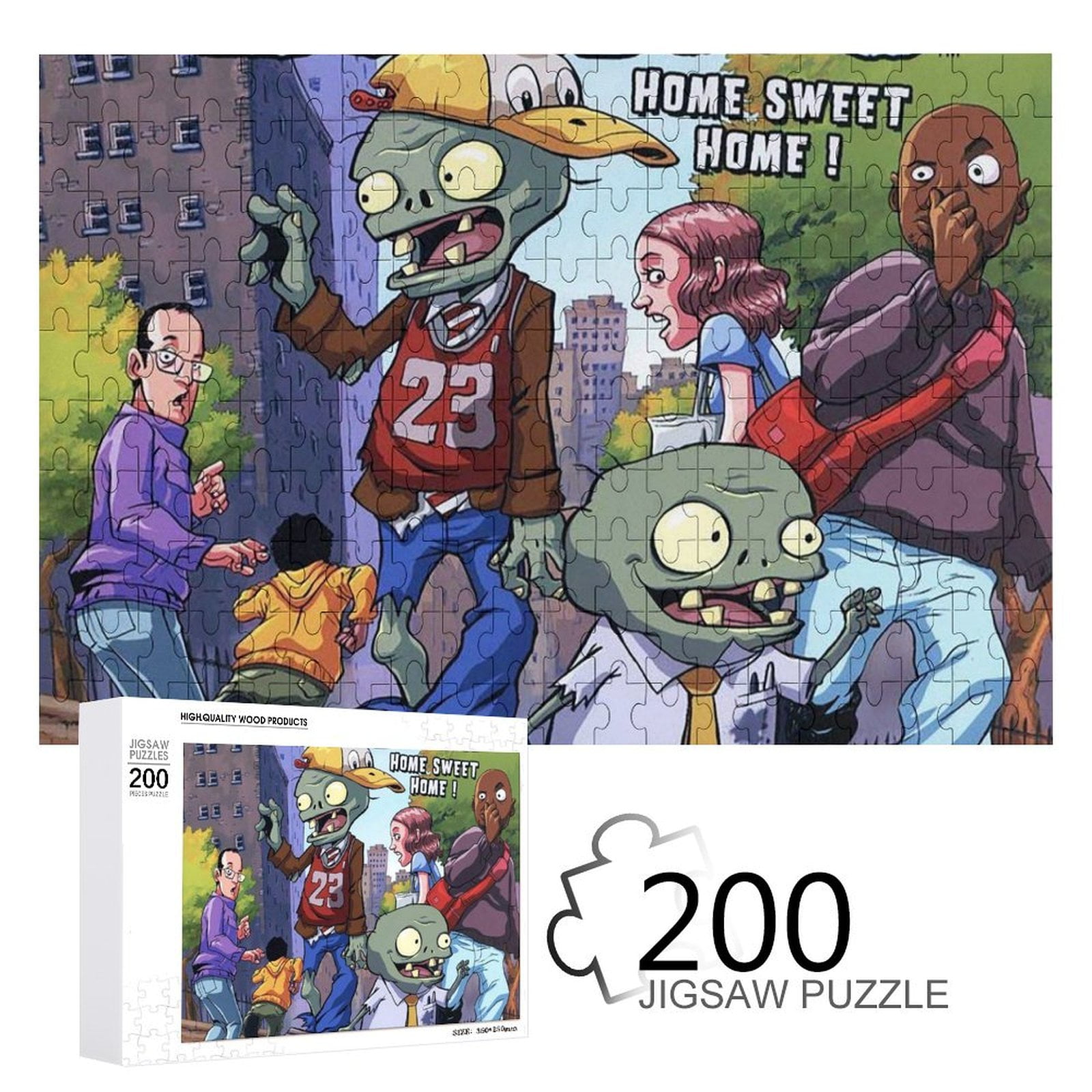 Plants Vs Zombies 200 PCS Puzzle for Adults - Jigsaw Puzzle for Kids ...