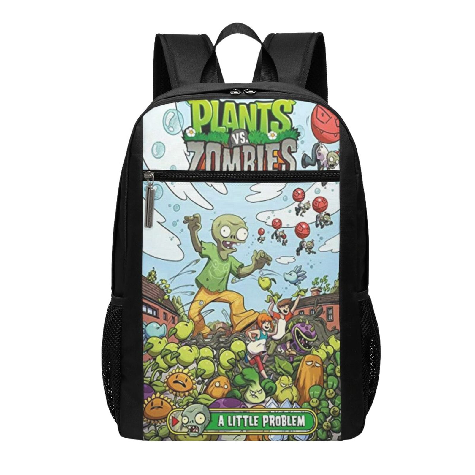 Plants Vs Zombies Backpack 3d Printed Anime School Book Bag Adjustable ...