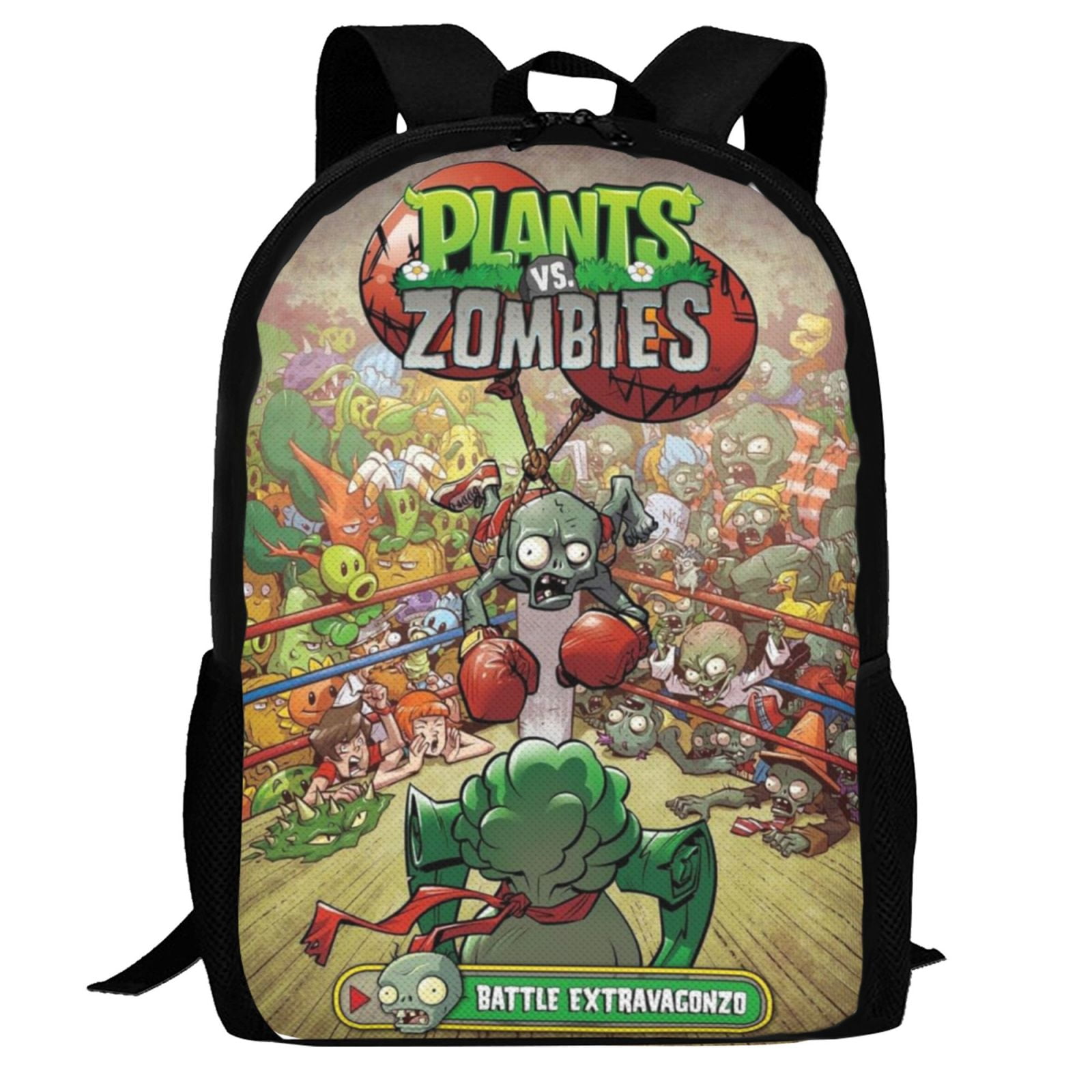 Plants Vs Zombies Backpack, 3d Printed Laptop Backpack, Water Resistant ...