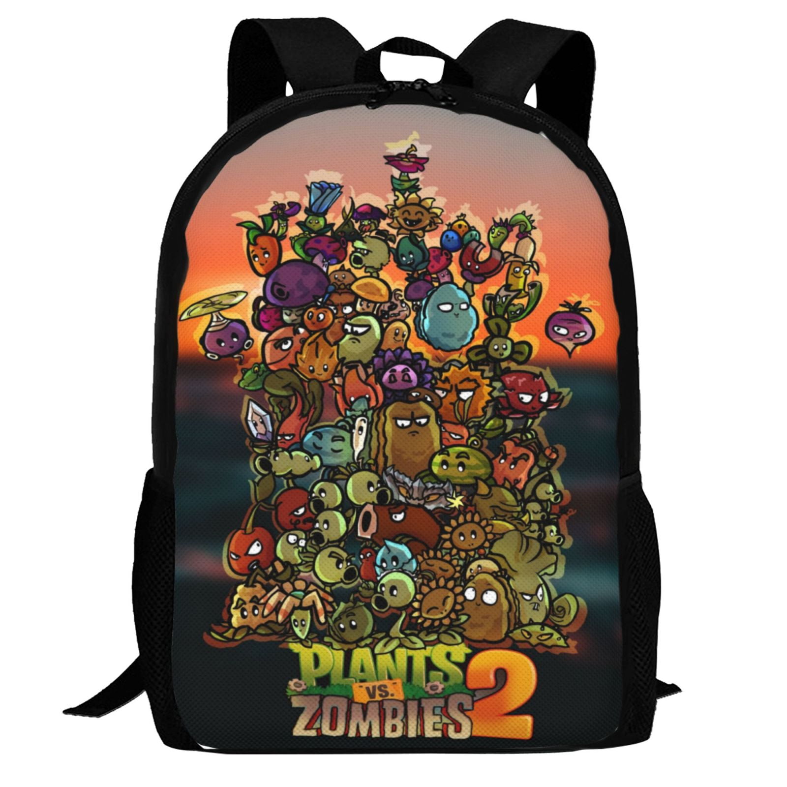 Plants Vs Zombies Backpack, 3d Printed Laptop Backpack, Water Resistant ...