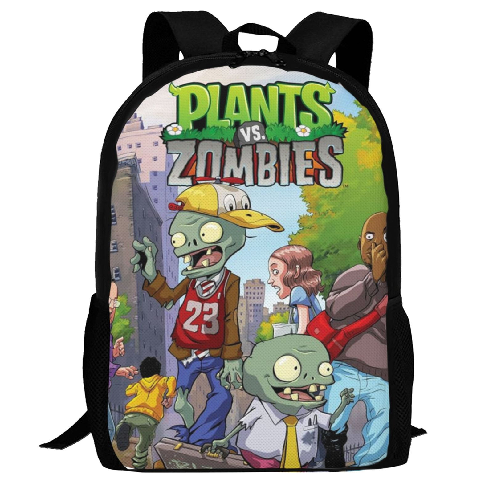 Plants Vs Zombies Backpack, 3d Printed Laptop Backpack, Water Resistant ...