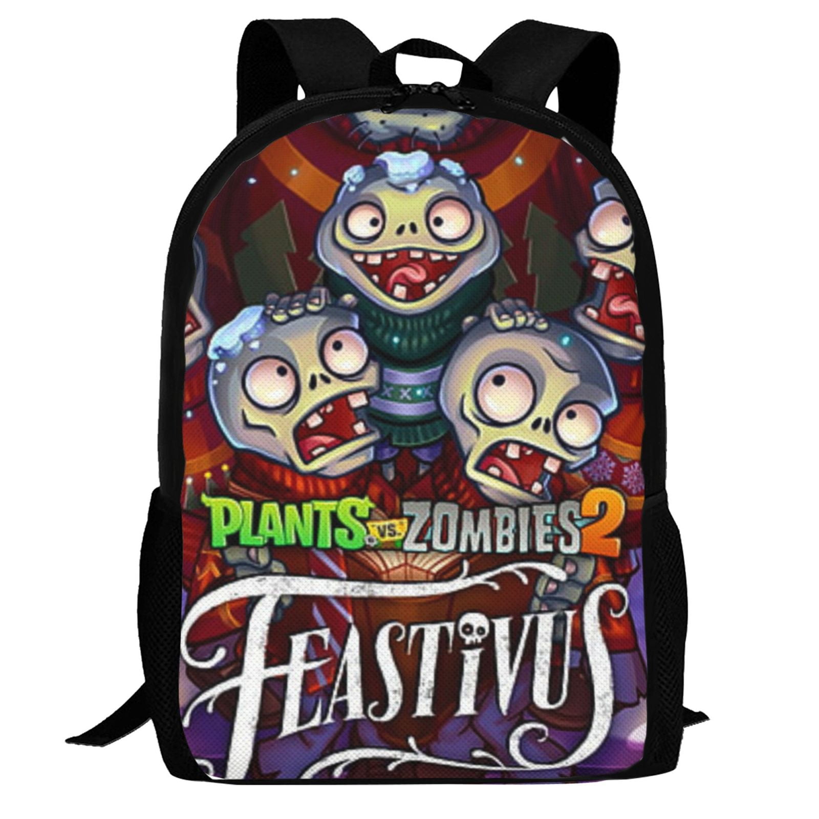 Plants Vs Zombies Backpack, 3d Printed Laptop Backpack, Water Resistant ...