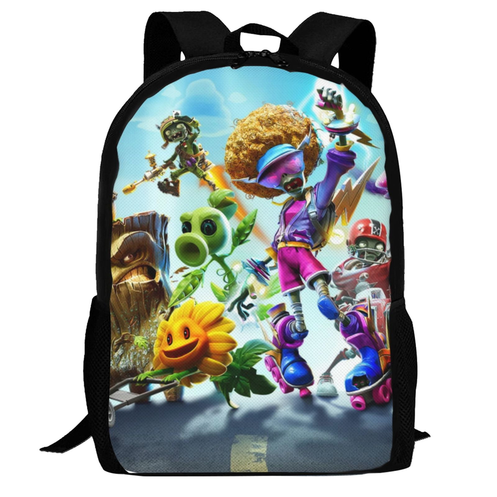 Plants Vs Zombies Backpack, 3d Printed Laptop Backpack, Water Resistant ...