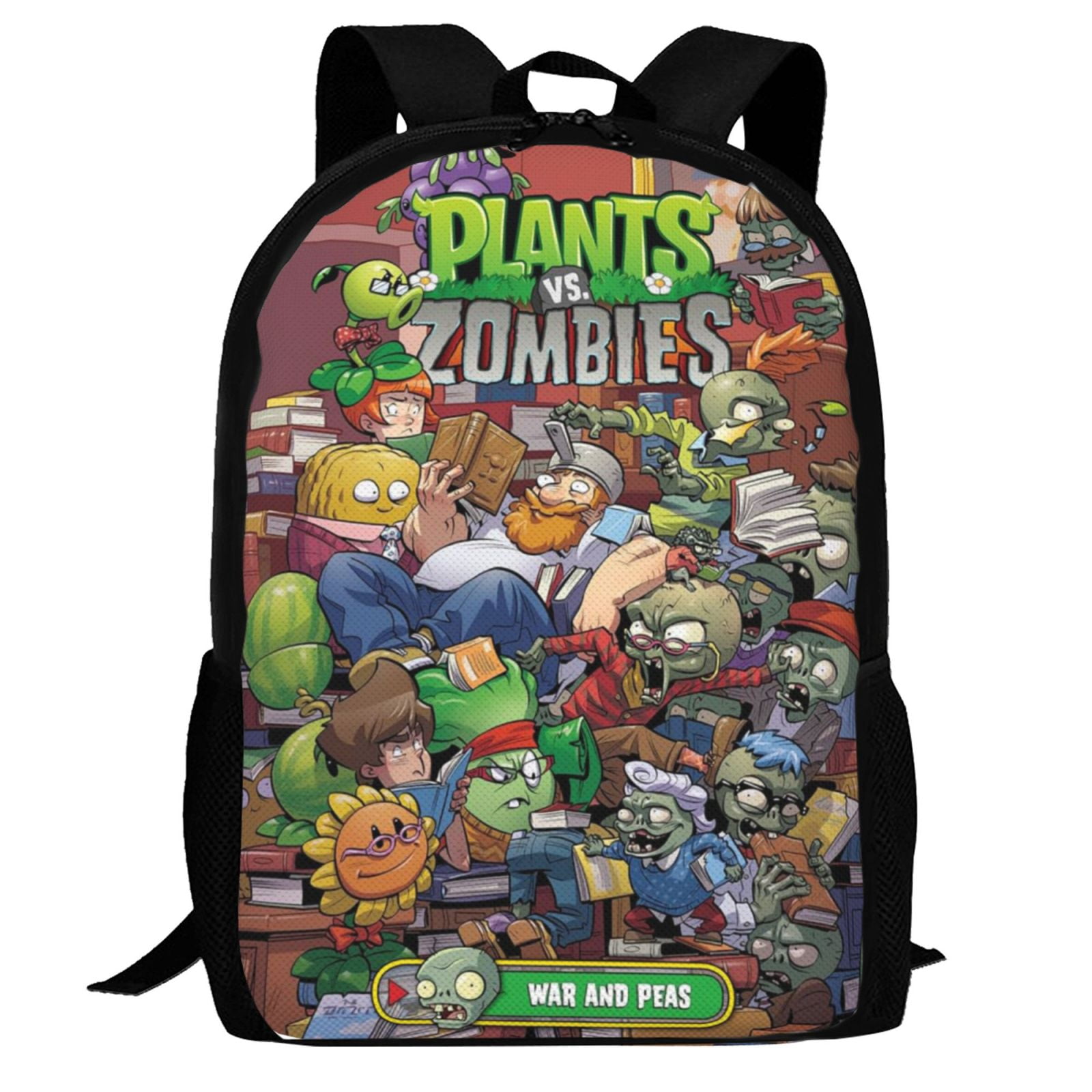 Plants Vs Zombies Backpack, 3d Printed Laptop Backpack, Water Resistant ...