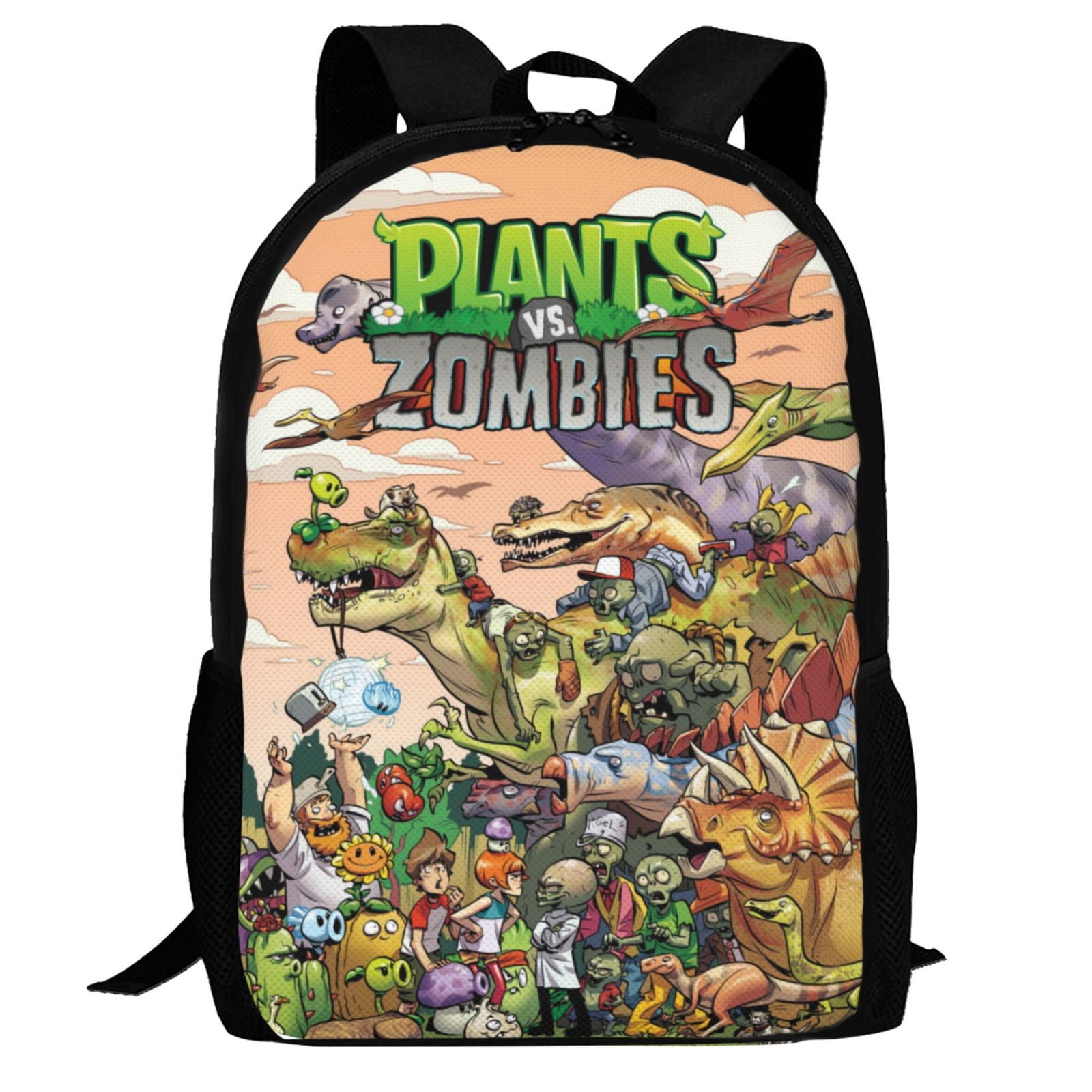 Plants Vs Zombies Backpack, 3d Printed Laptop Backpack, Water Resistant ...