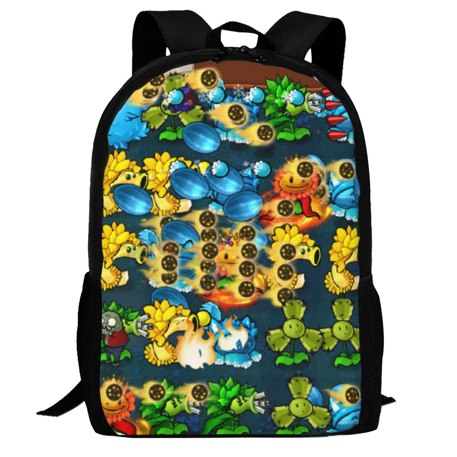 Plants Vs Zombies Backpack, 3d Printed Laptop Backpack, Water Resistant ...