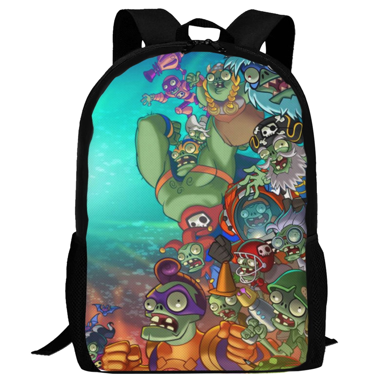 Plants Vs Zombies Backpack, 3d Printed Laptop Backpack, Water Resistant ...