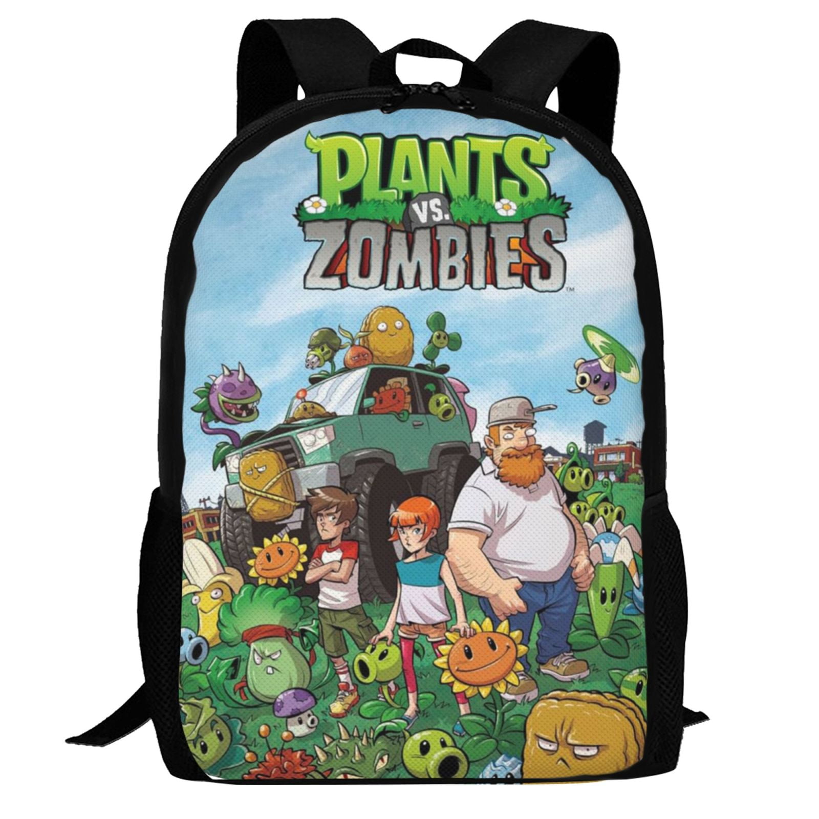 Plants Vs Zombies Backpack, 3d Printed Laptop Backpack, Water Resistant ...