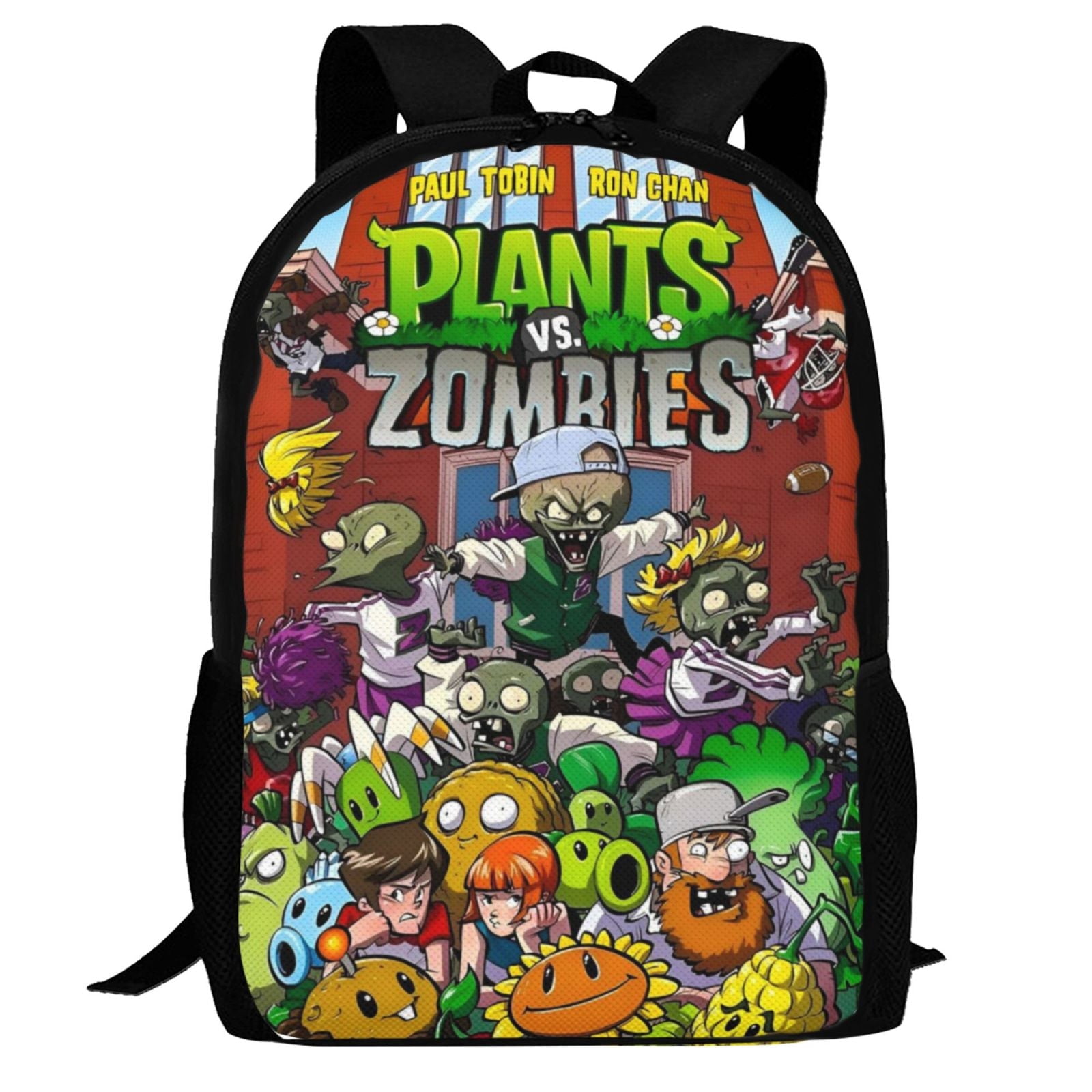 Plants Vs Zombies Backpack, 3d Printed Laptop Backpack, Water Resistant ...