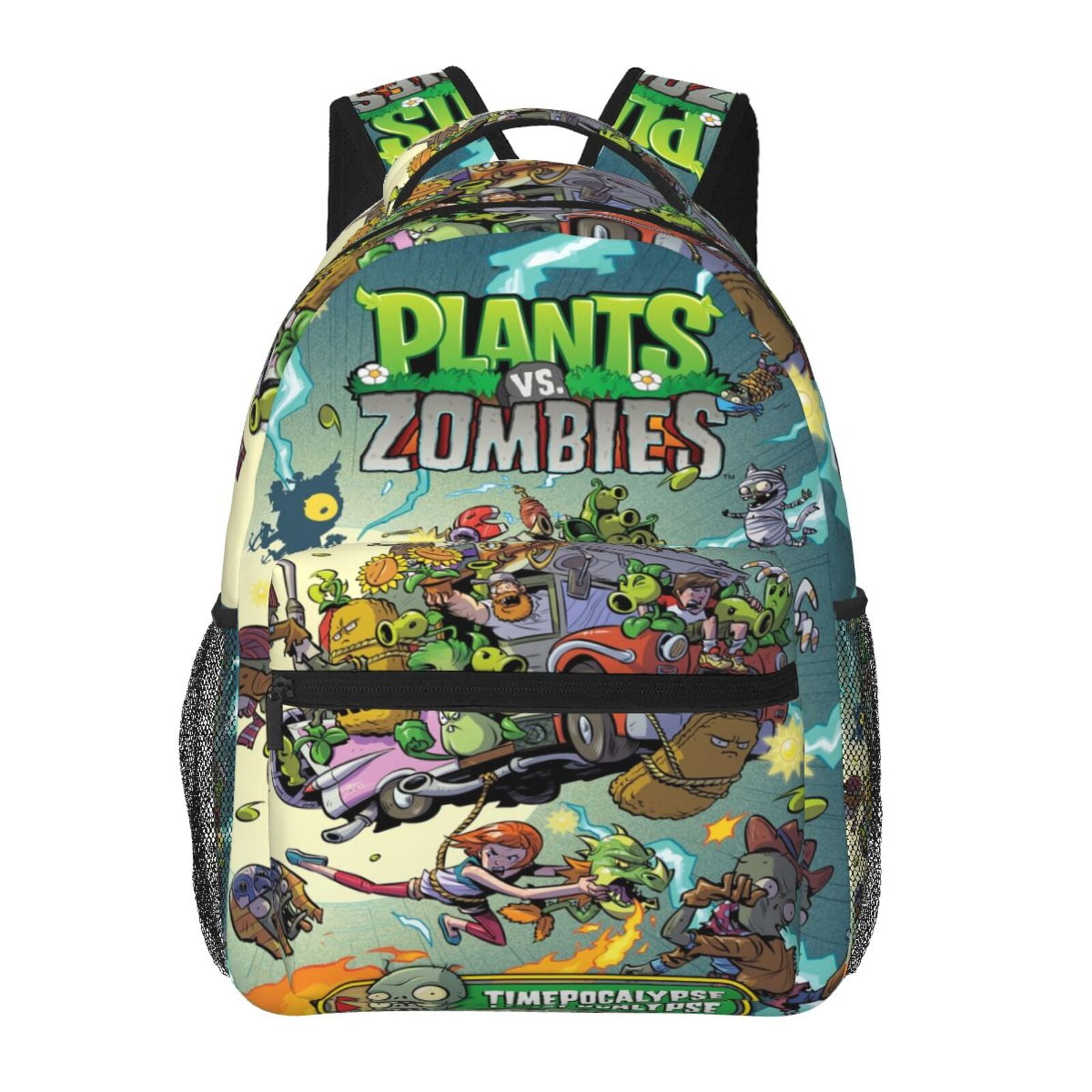 Plants Vs Zombies Backpack Cute Cartoon Lightweight Backpacks Portable ...