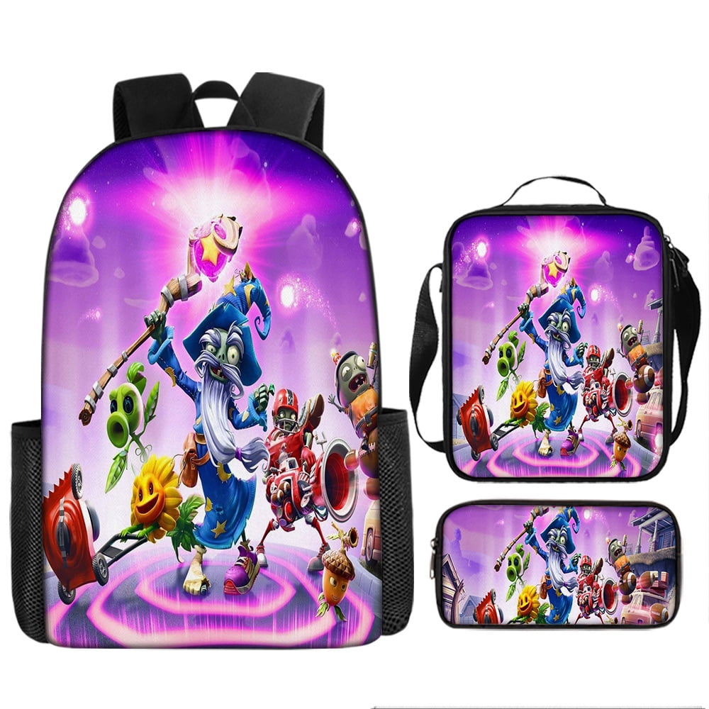 Plants Vs. Zombies Backpack, School Bag Anime Cartoon Backpack Satchel ...