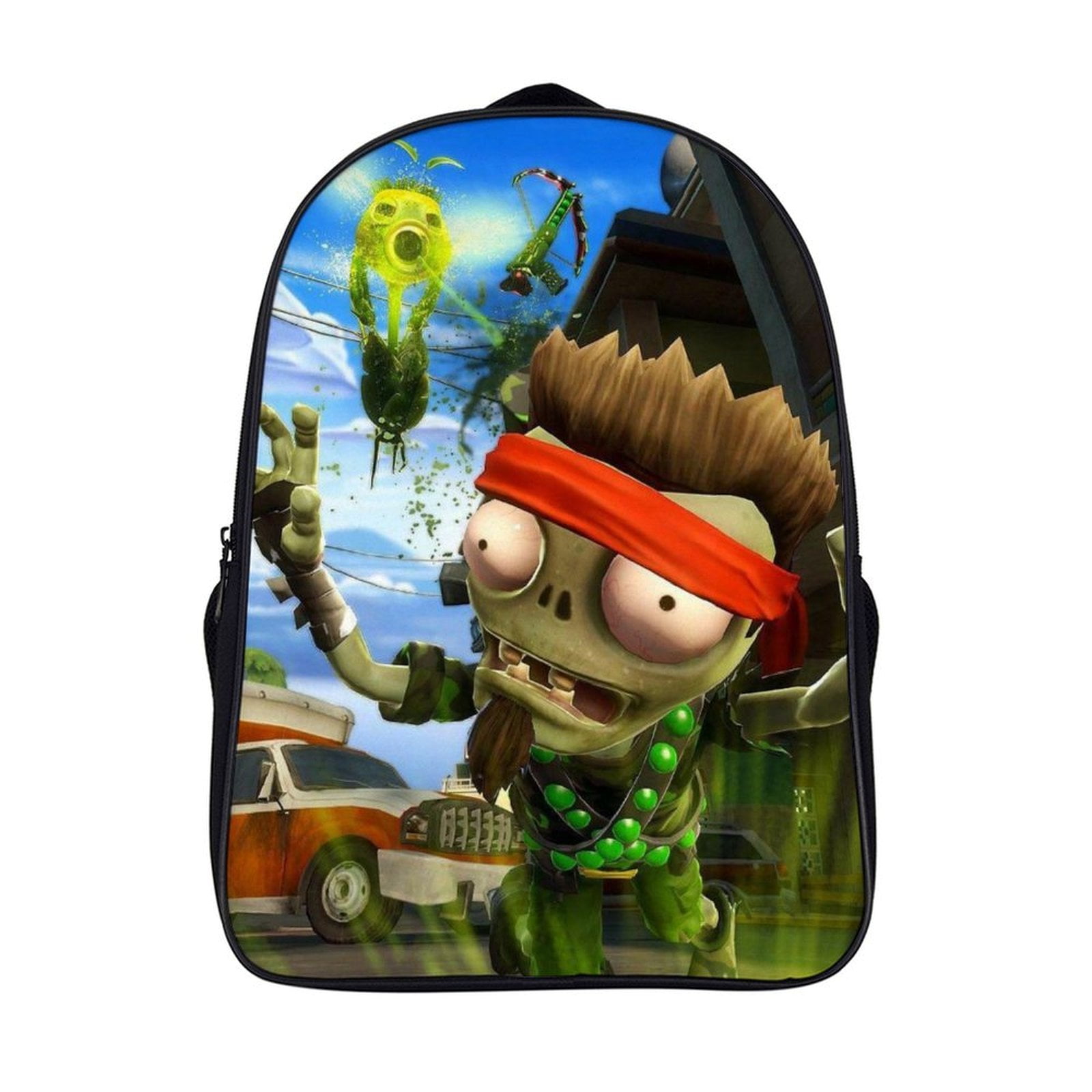Plants Vs Zombies Backpacks 16 Inch Lightweight Casual Bookbags Travel ...