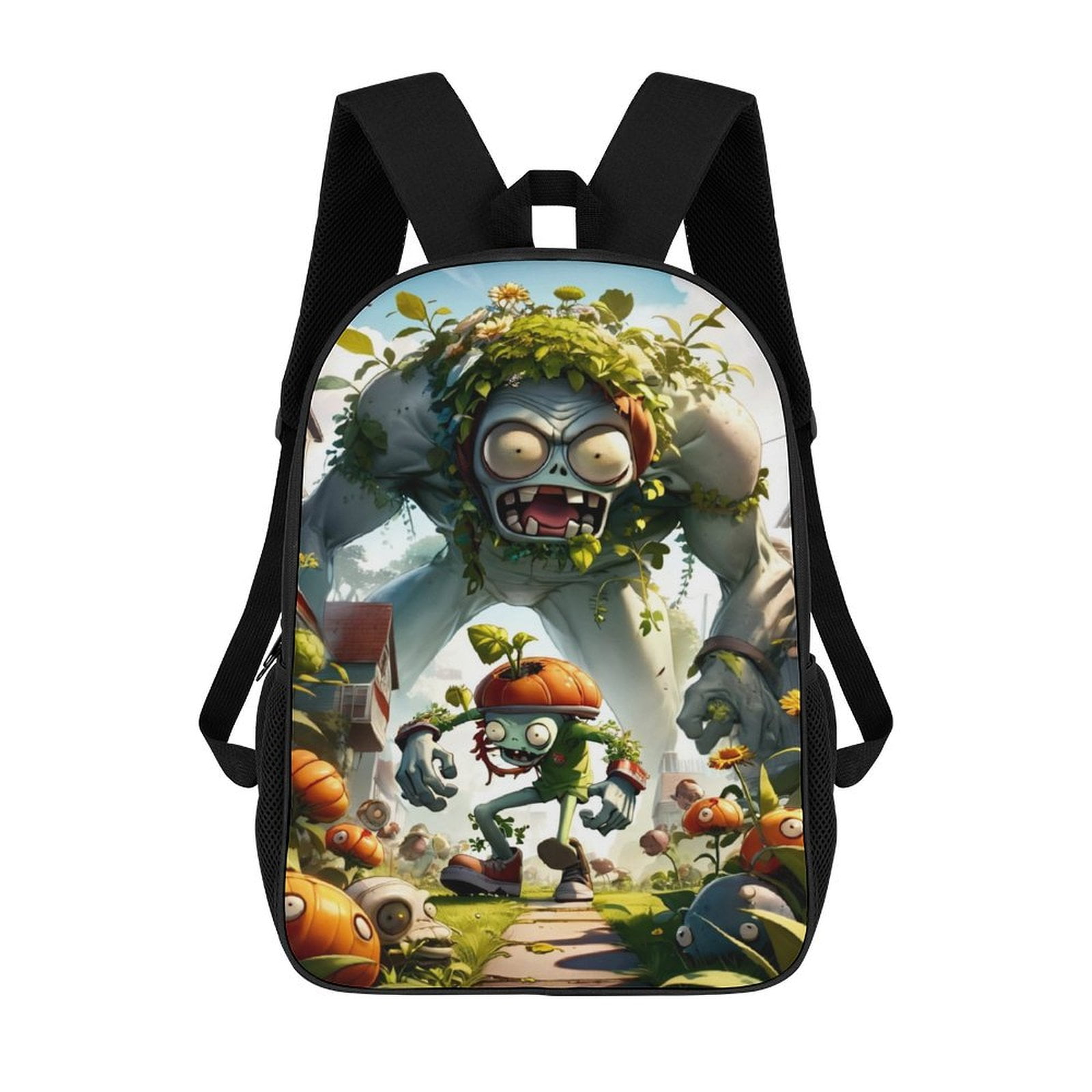Plants Vs Zombies Backpacks 17 Inch Lightweight Casual Bookbags Travel ...