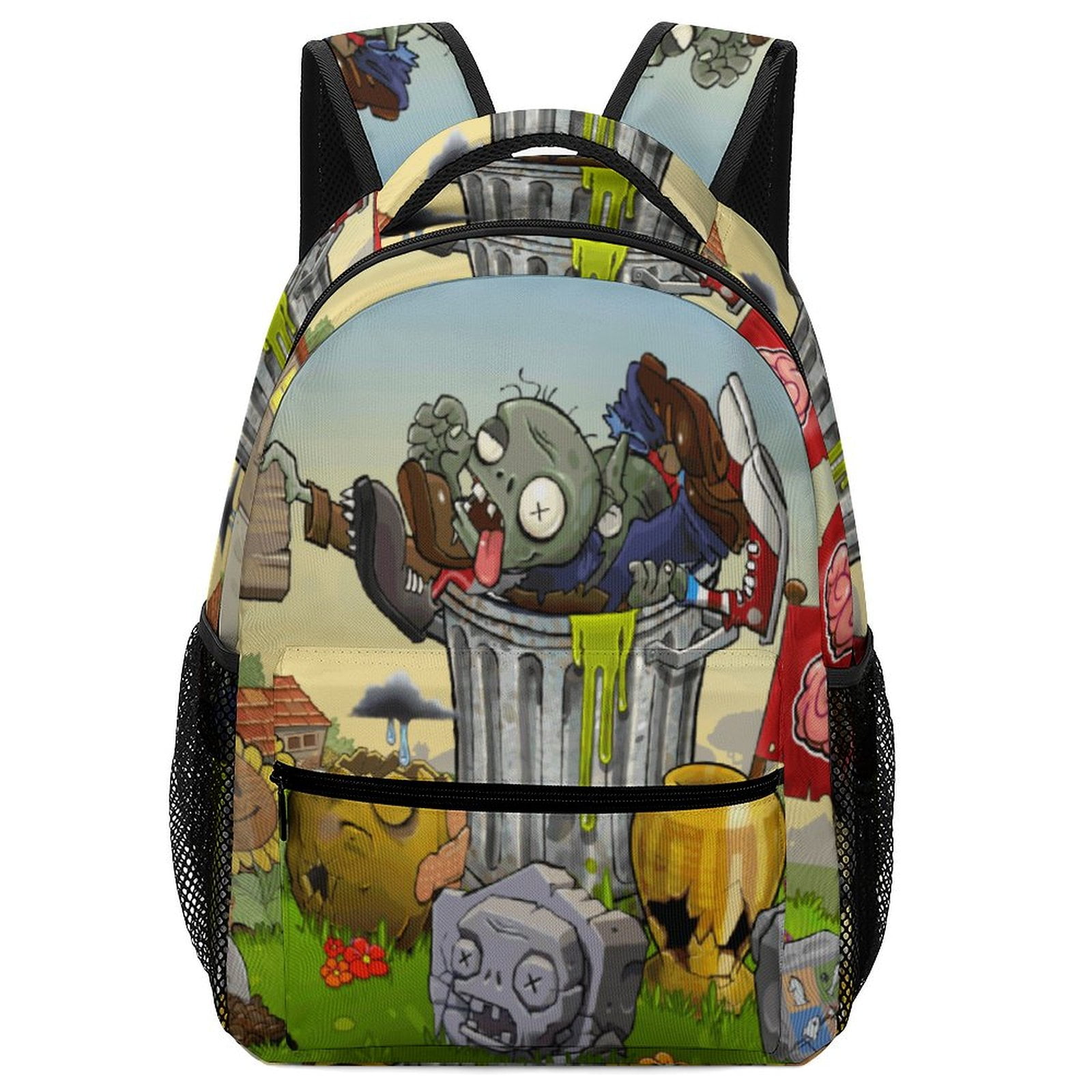 Plants Vs Zombies Backpacks Lightweight Bookbags Casual Daypack For ...