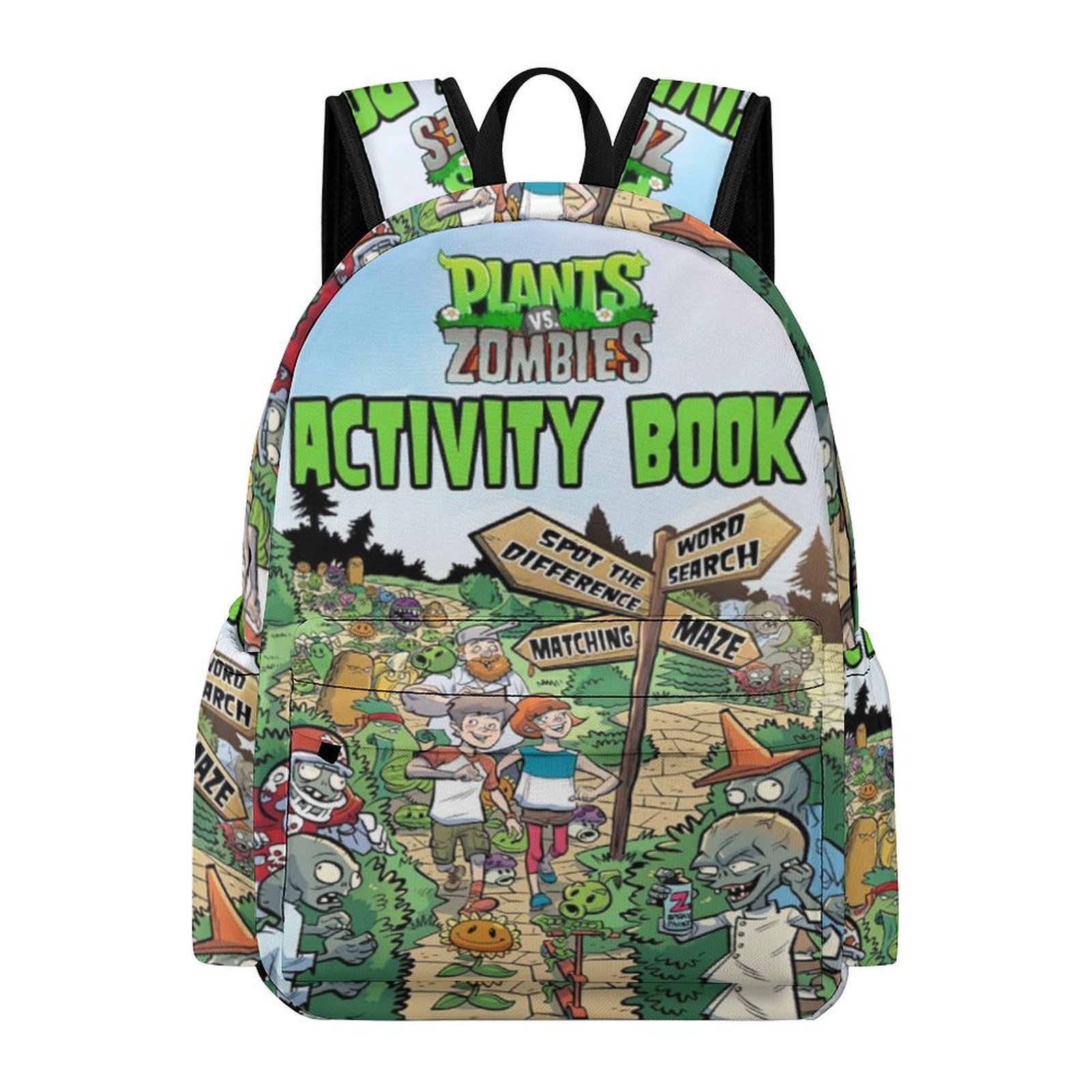 Plants Vs Zombies Backpacks Lightweight Bookbags Casual Daypack For ...