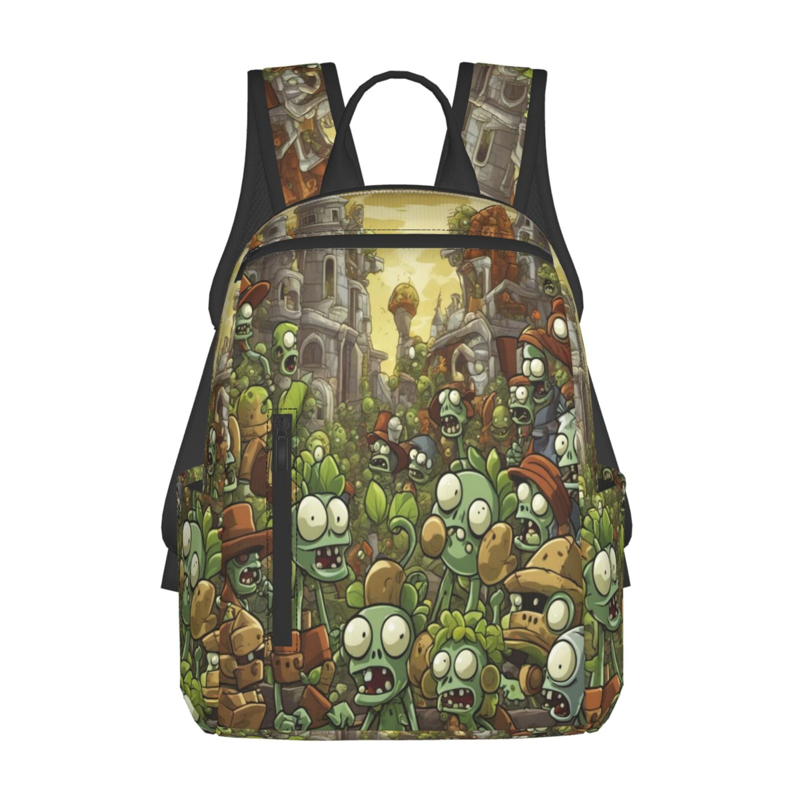 Plants Vs Zombies Backpacks Lightweight Bookbags Casual Daypack For ...