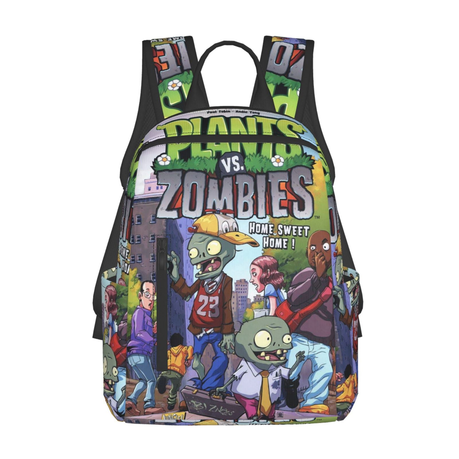 Plants Vs Zombies Backpacks Lightweight Bookbags Casual Daypack For ...