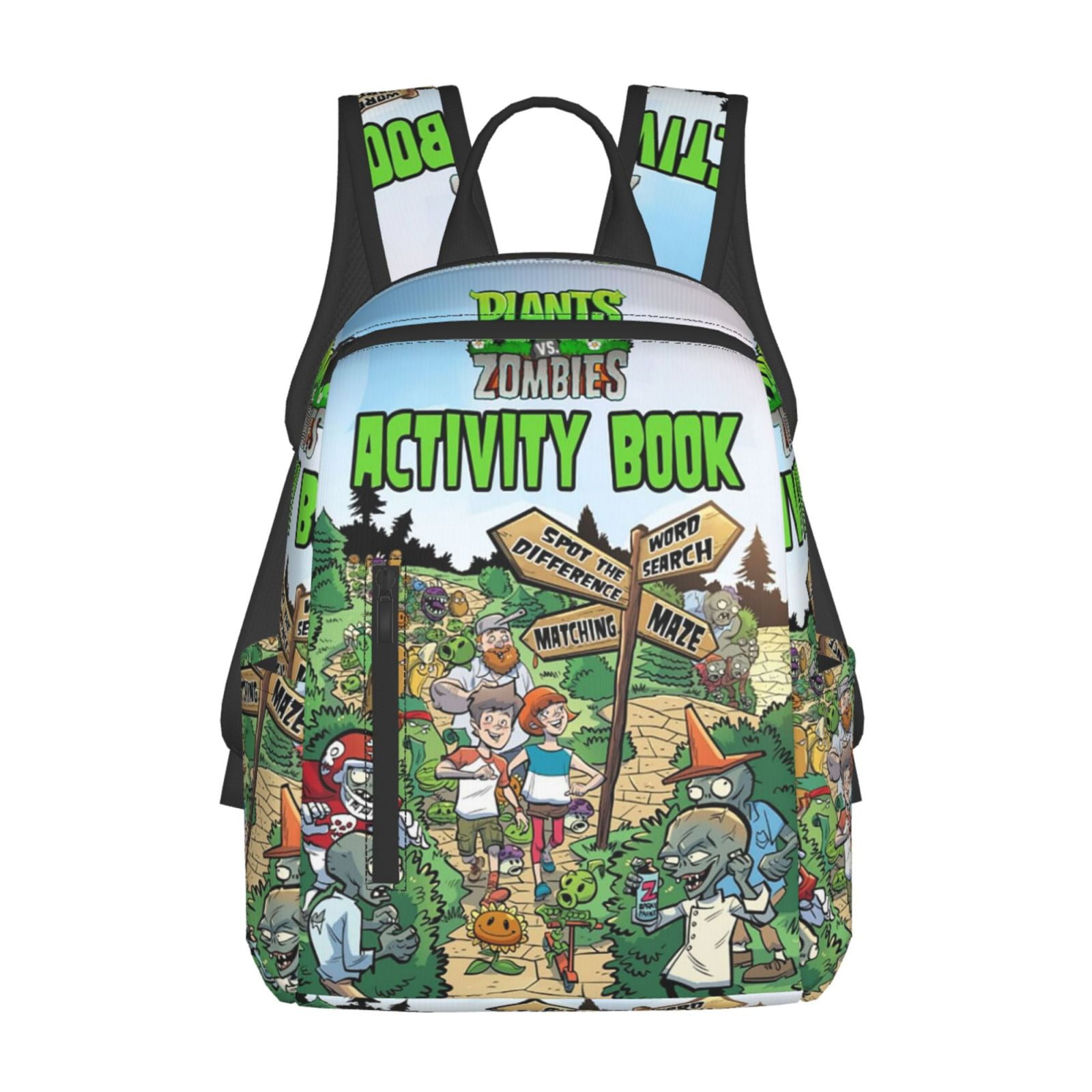 Plants Vs Zombies Backpacks Lightweight Bookbags Casual Daypack For ...