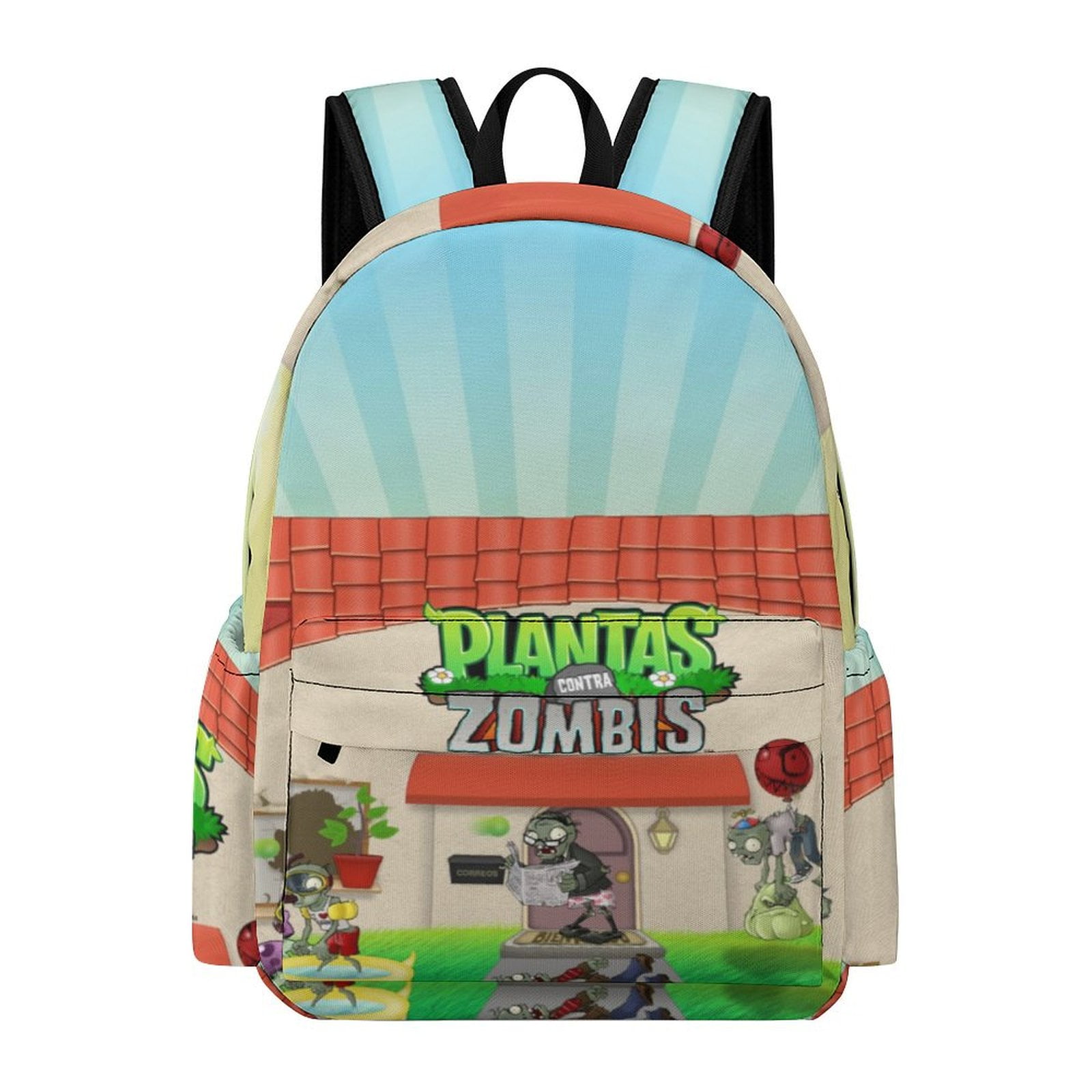 Plants Vs. Zombies Battle Adjustable Backpack Student School Bag ...