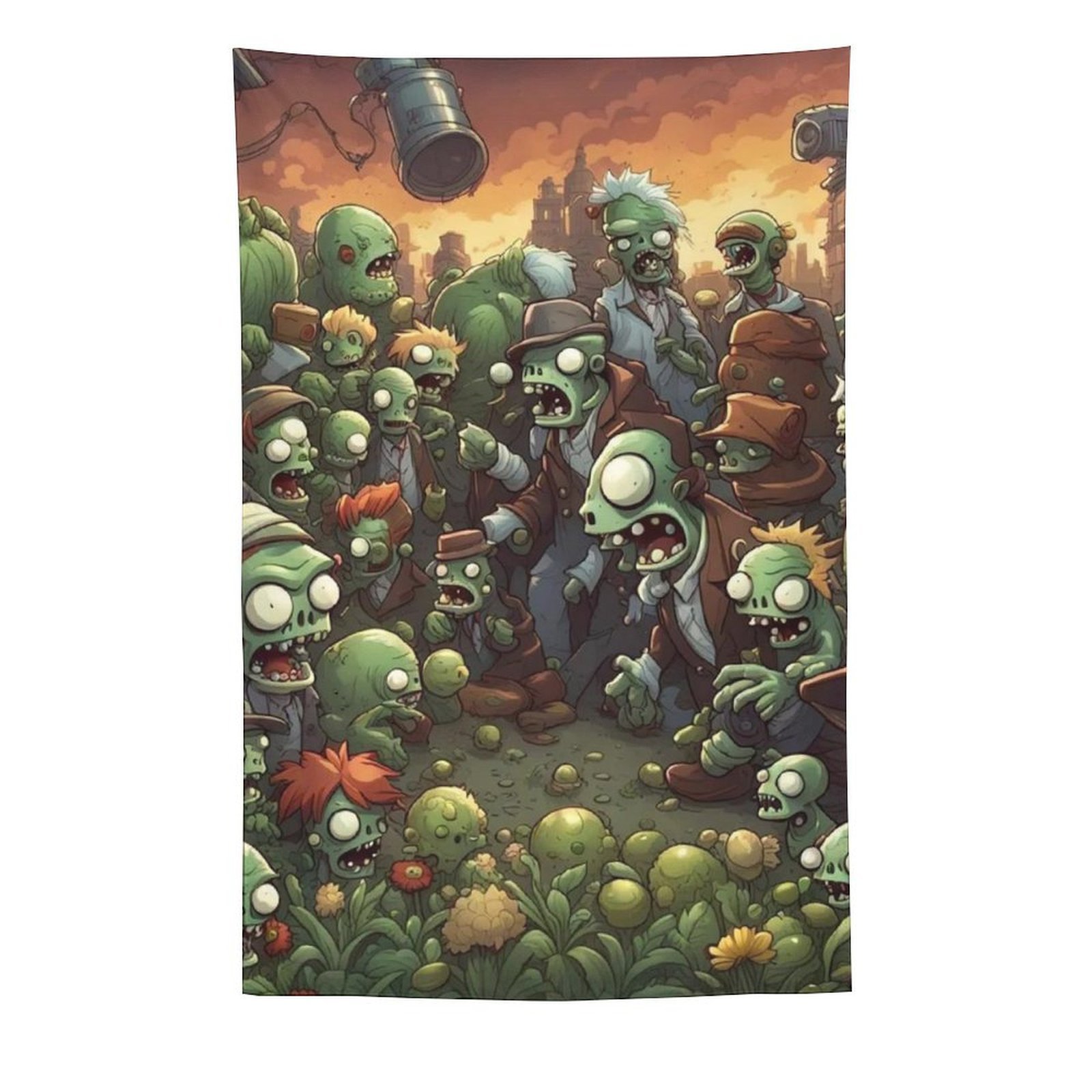 Plants Vs. Zombies Battle Tapestry Luxury Wall Hanging Tapestries Gift ...